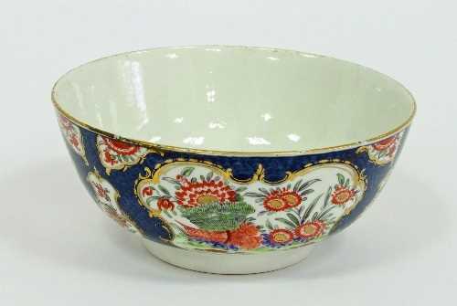 Lot 188 - A Worcester slop bowl, circa 1770, painted