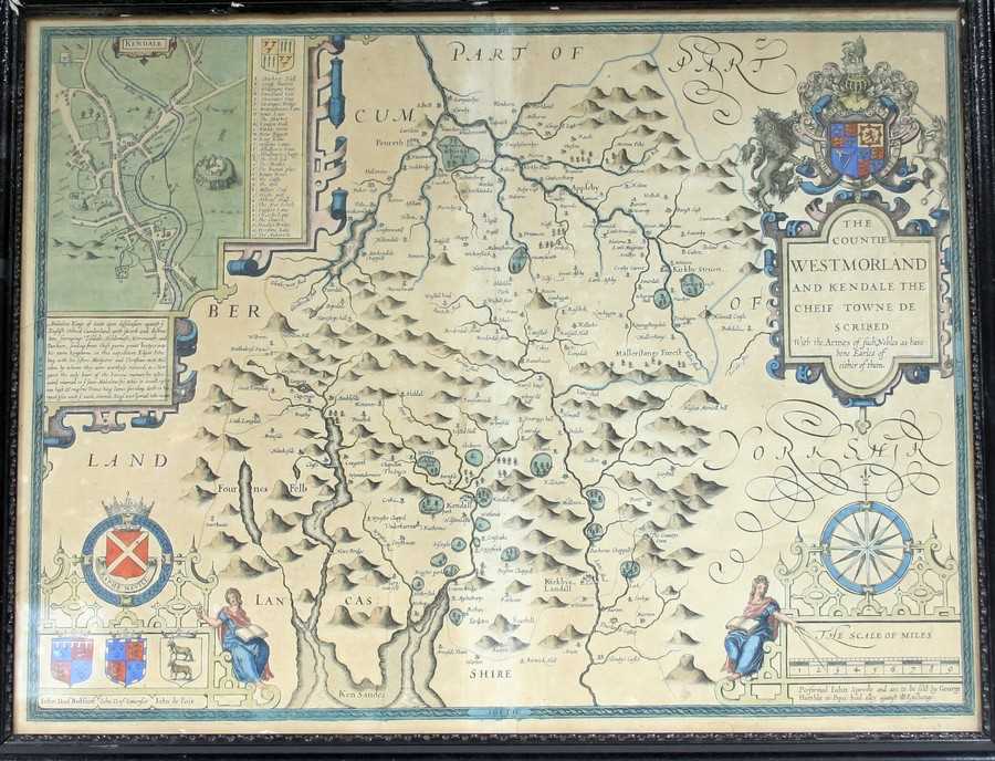 Lot 391 - John Speed/County Map of Westmoreland/County