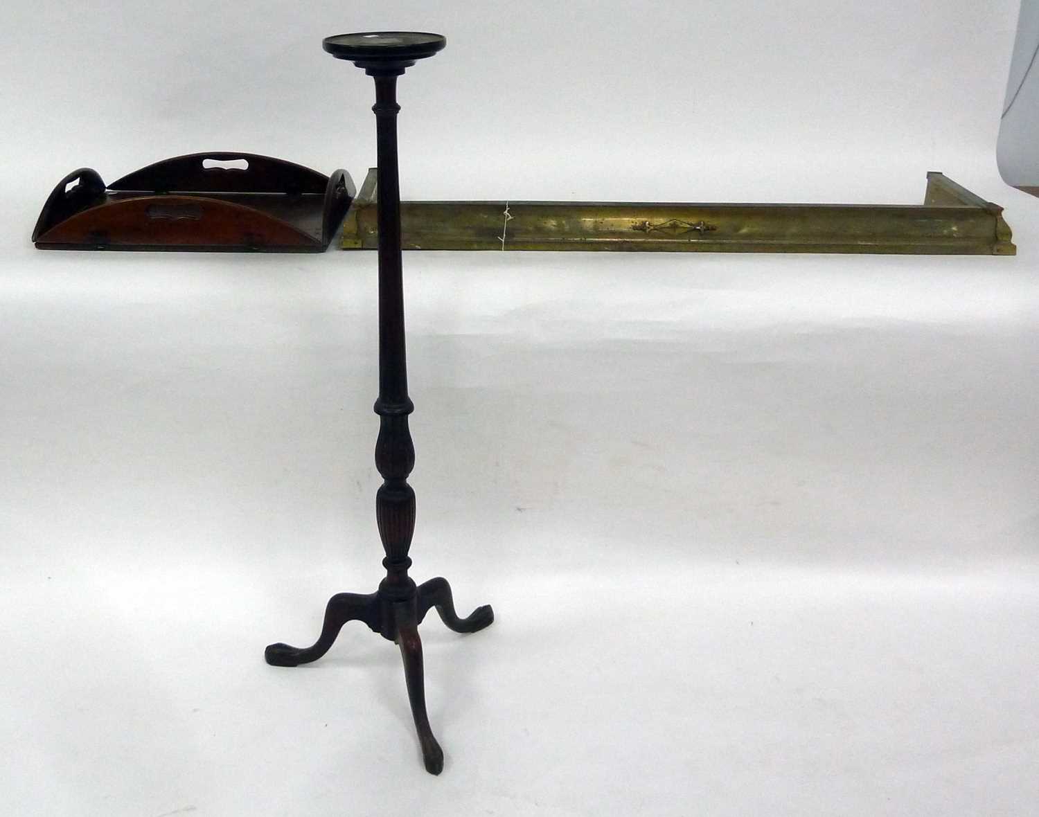 Lot 36 - A 19th Century butler's tray with hinged