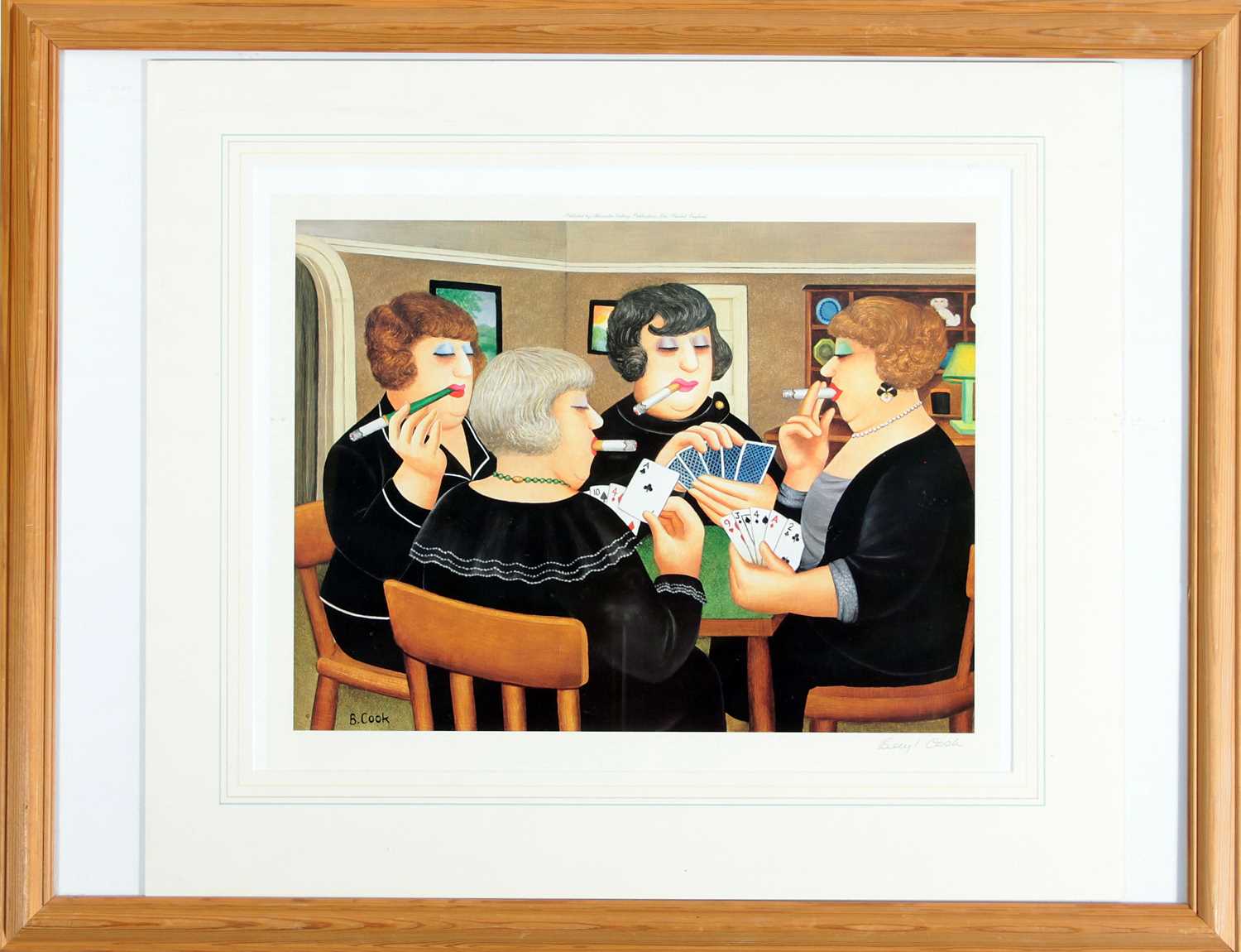 Lot 292 - Beryl Cook (British 1926-2008) ARR/The Card