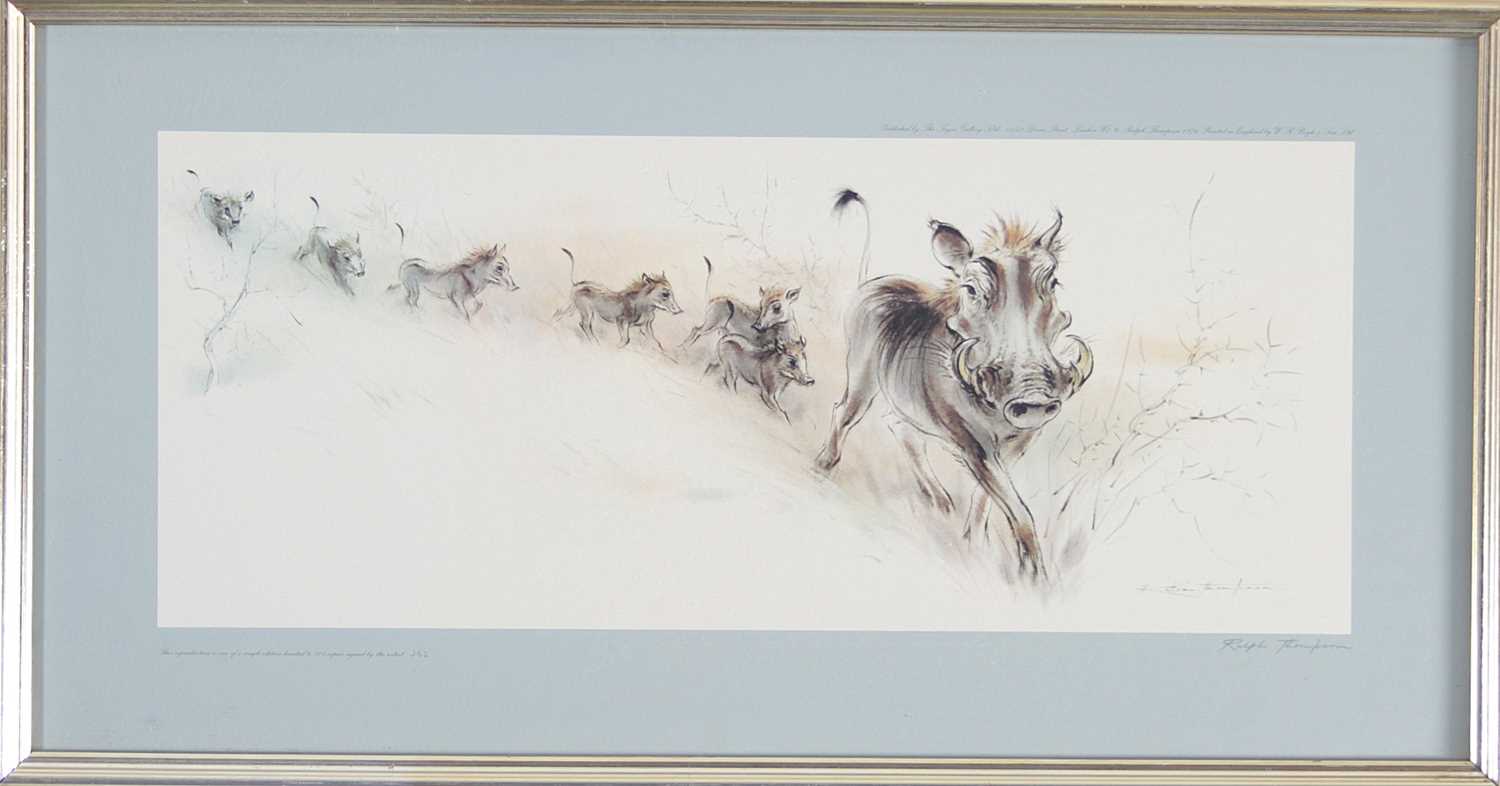 Lot 326 - After Ralph Thompson/ Warthog and Rhino/pair
