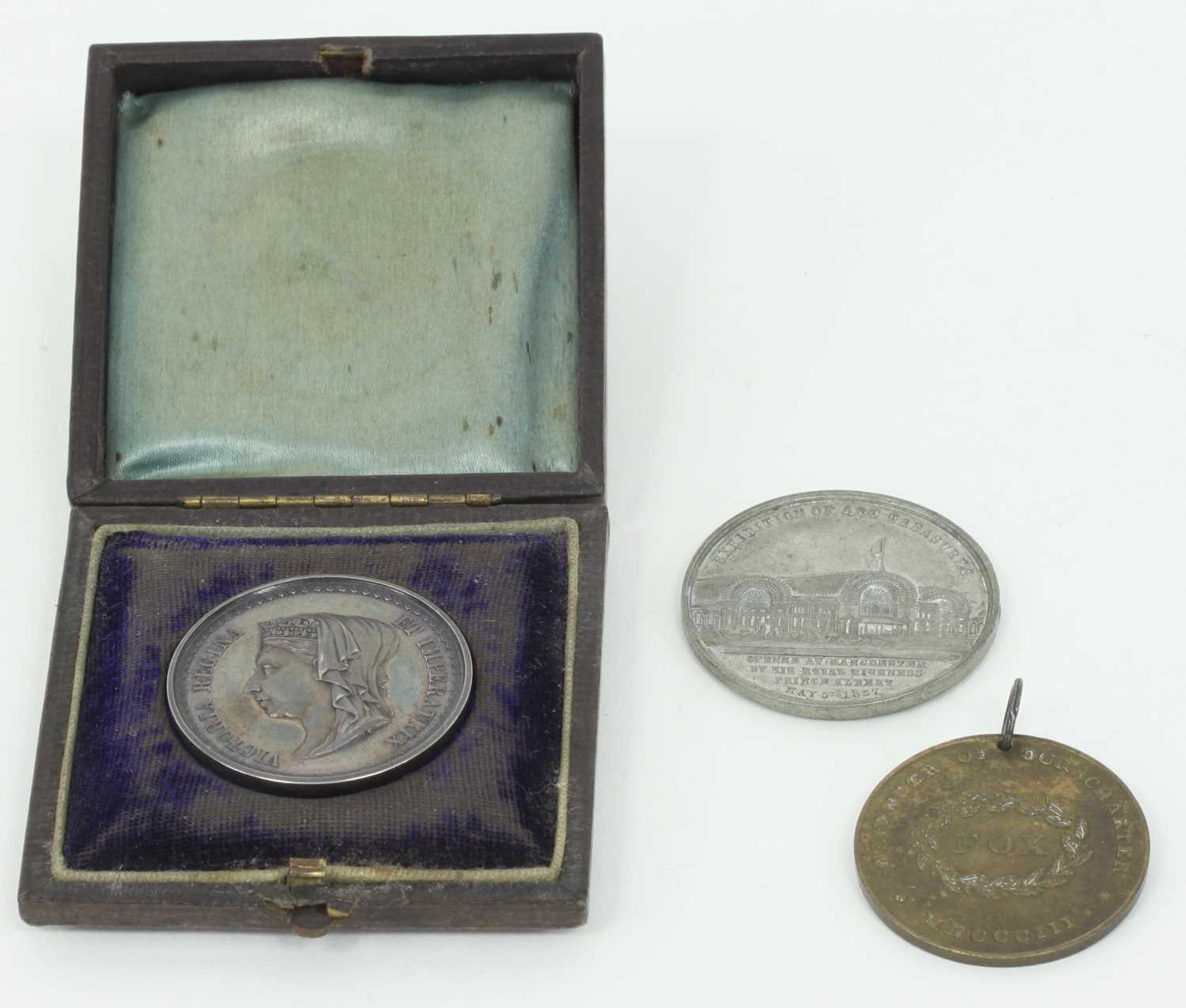Lot 1170 - A Nottingham election bill medallion, 1803,
