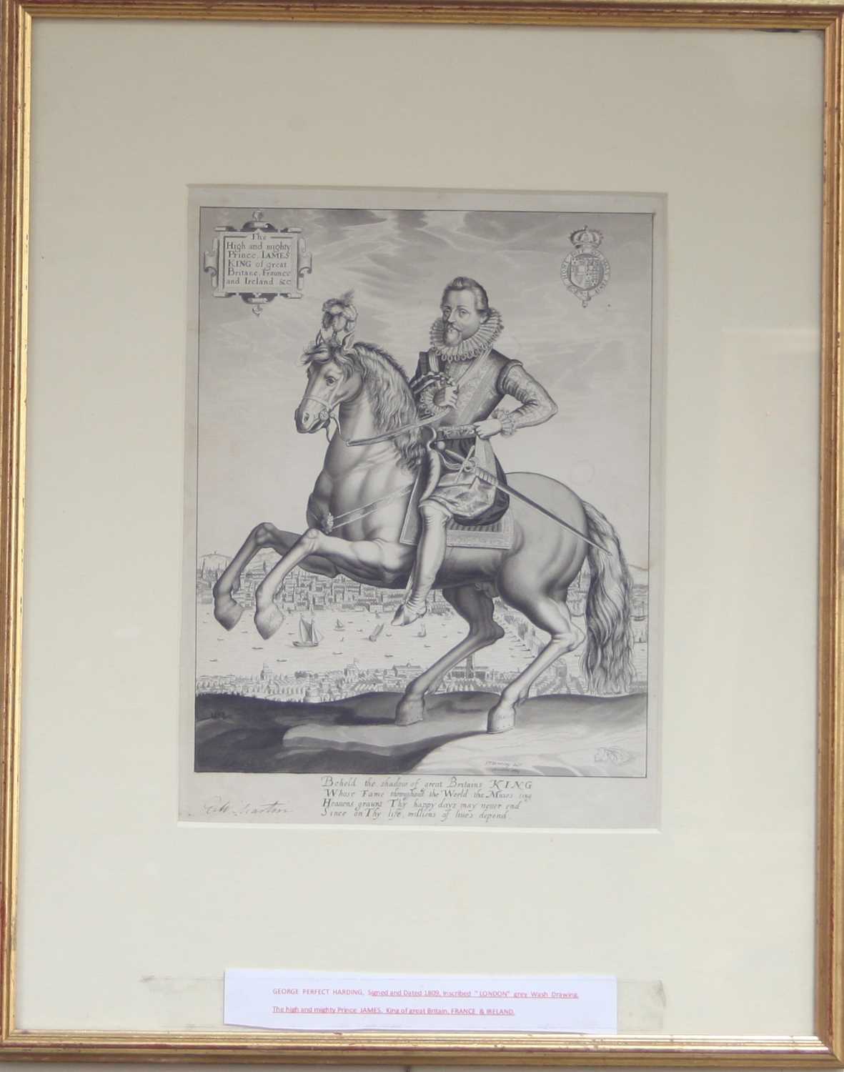 Lot 64 - George Perfect Harding/Equestrian Portrait of