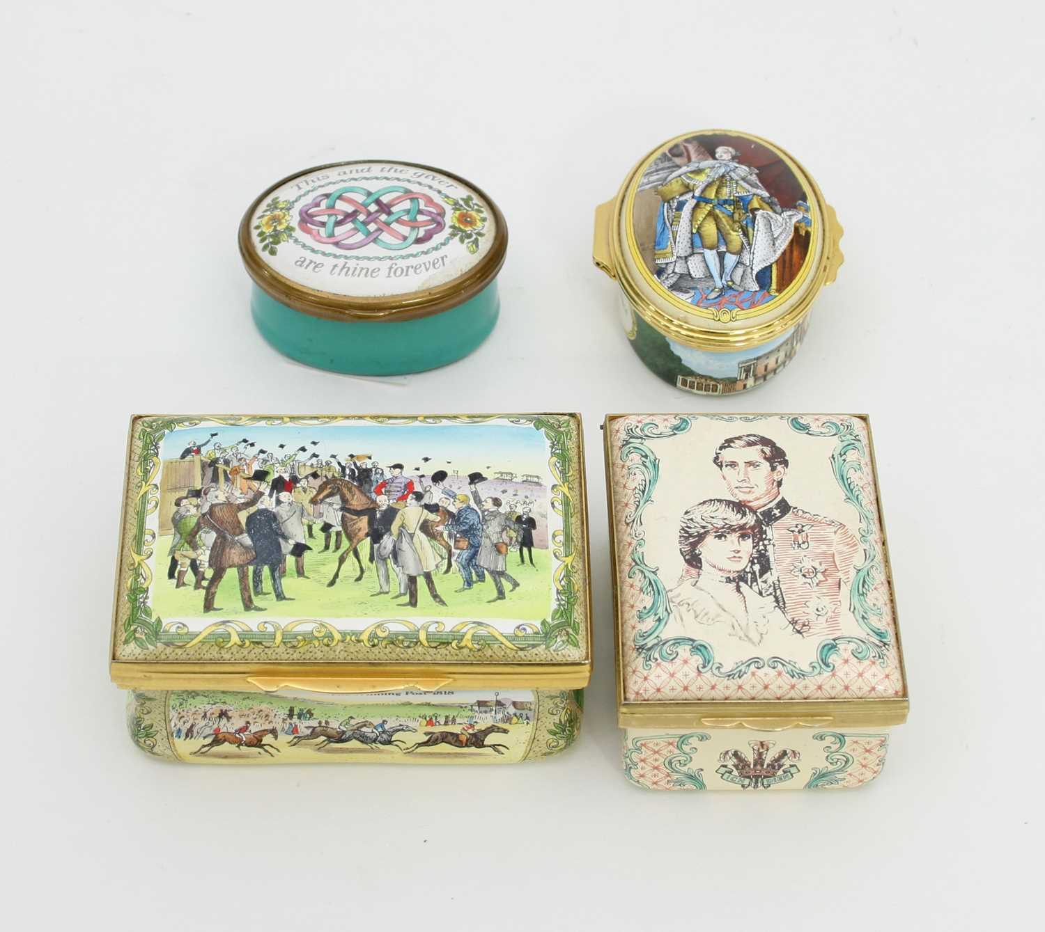 Lot 498 - A Halcyon Days limited edition enamel box