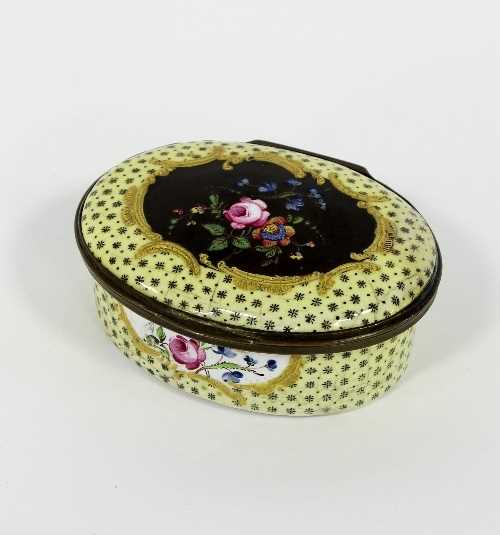 Lot 273 - A Bilston enamel box, late 18th Century, the