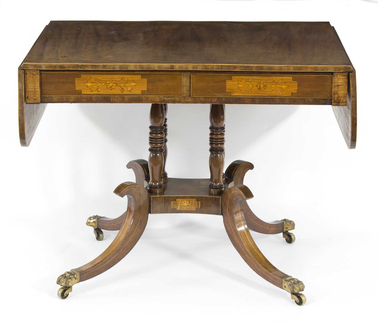 Lot 708 - A Regency mahogany sofa table, circa 1810,