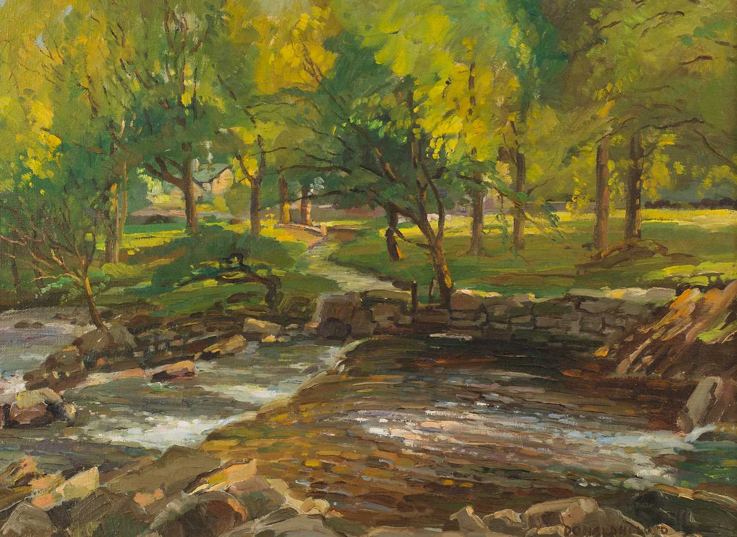 Lot 905 - Donald H Floyd (British 1892-1965)/River