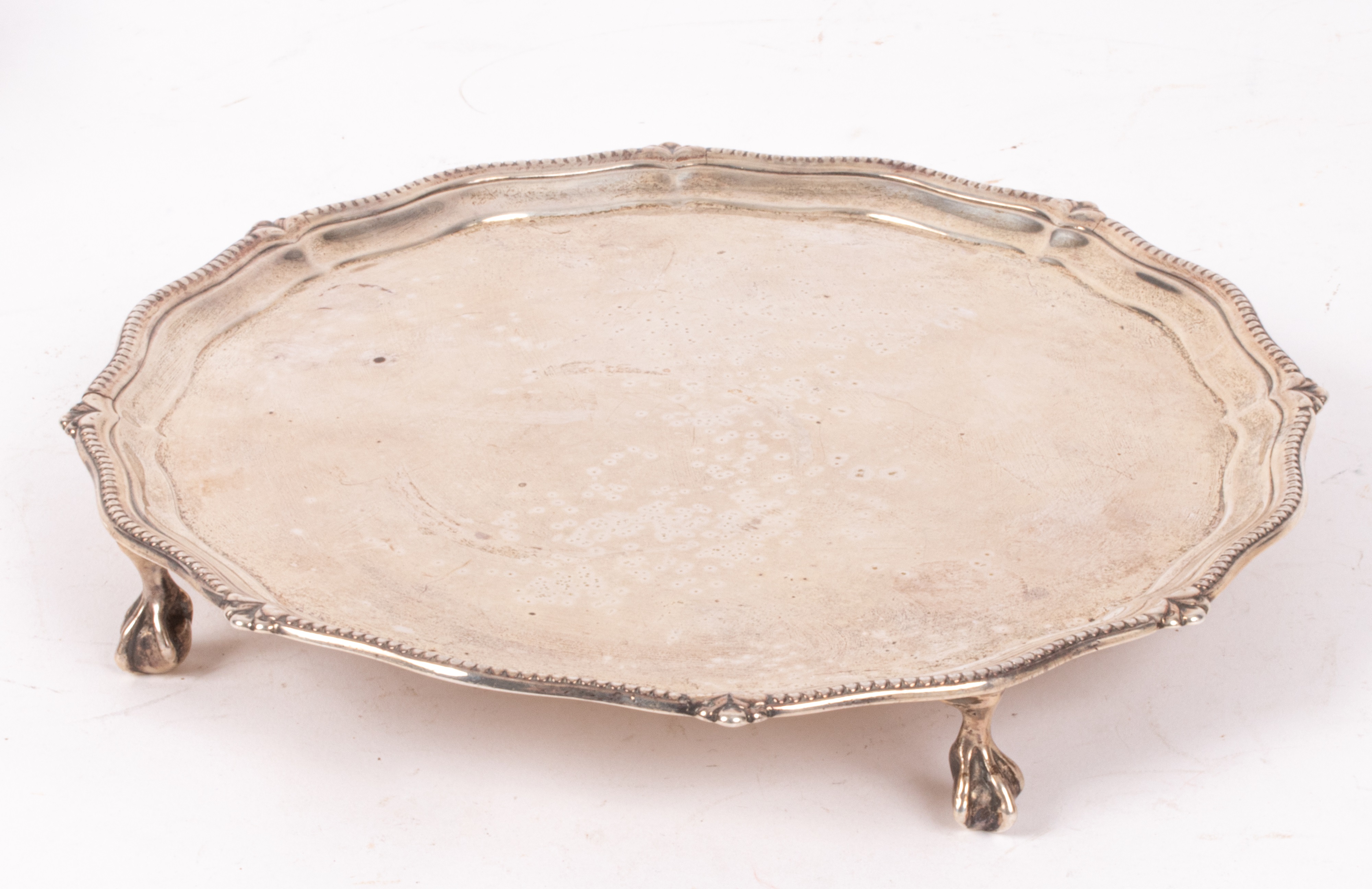 Lot 31 - A Victorian silver waiter
