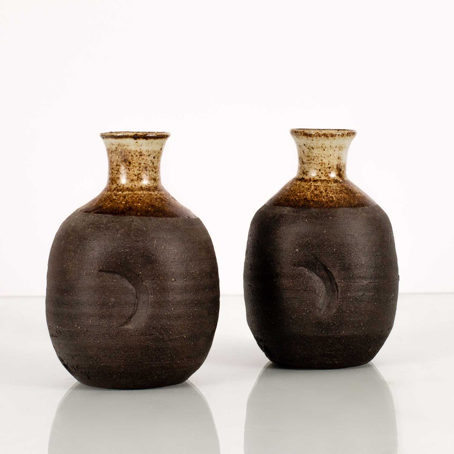 Lot 163 - Janet Leach (American 1918-1997), a pair of