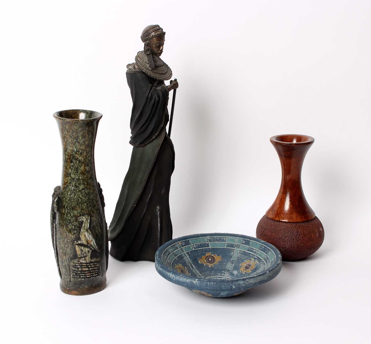 Lot 212 - A circular ceramic bowl decorated with