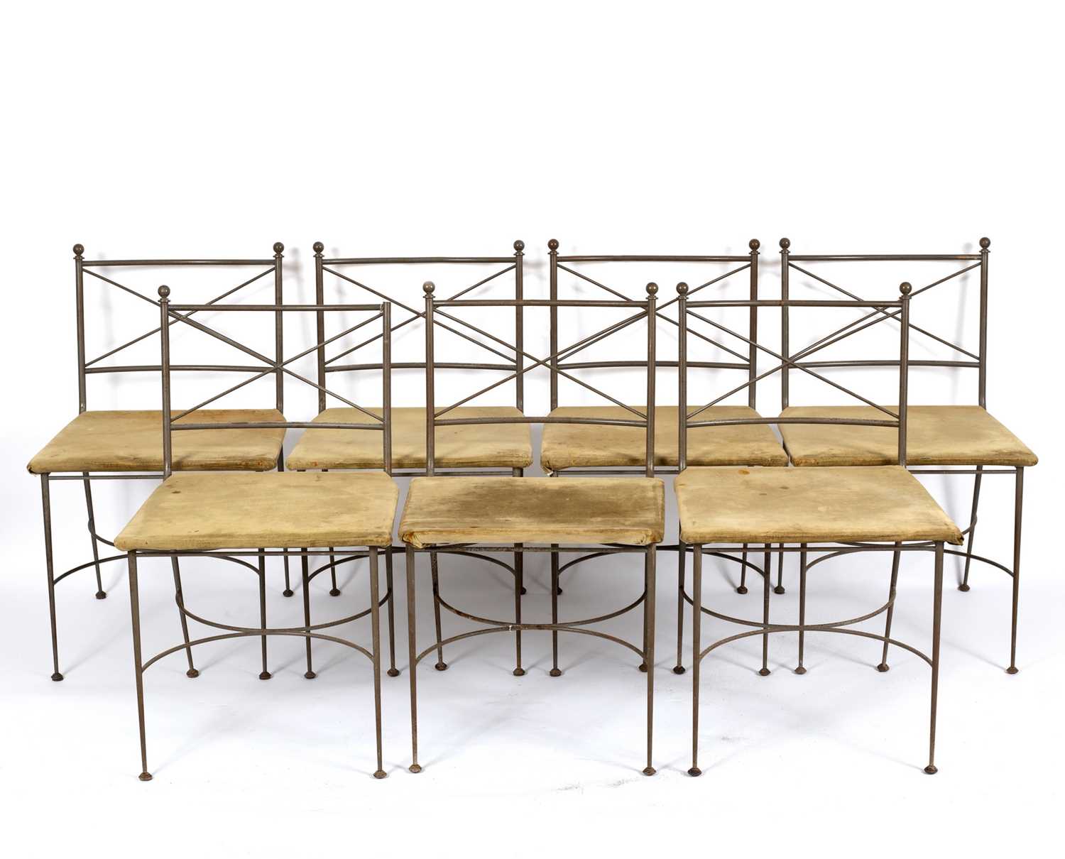 Lot 194 - Conran, seven steel framed chairs with