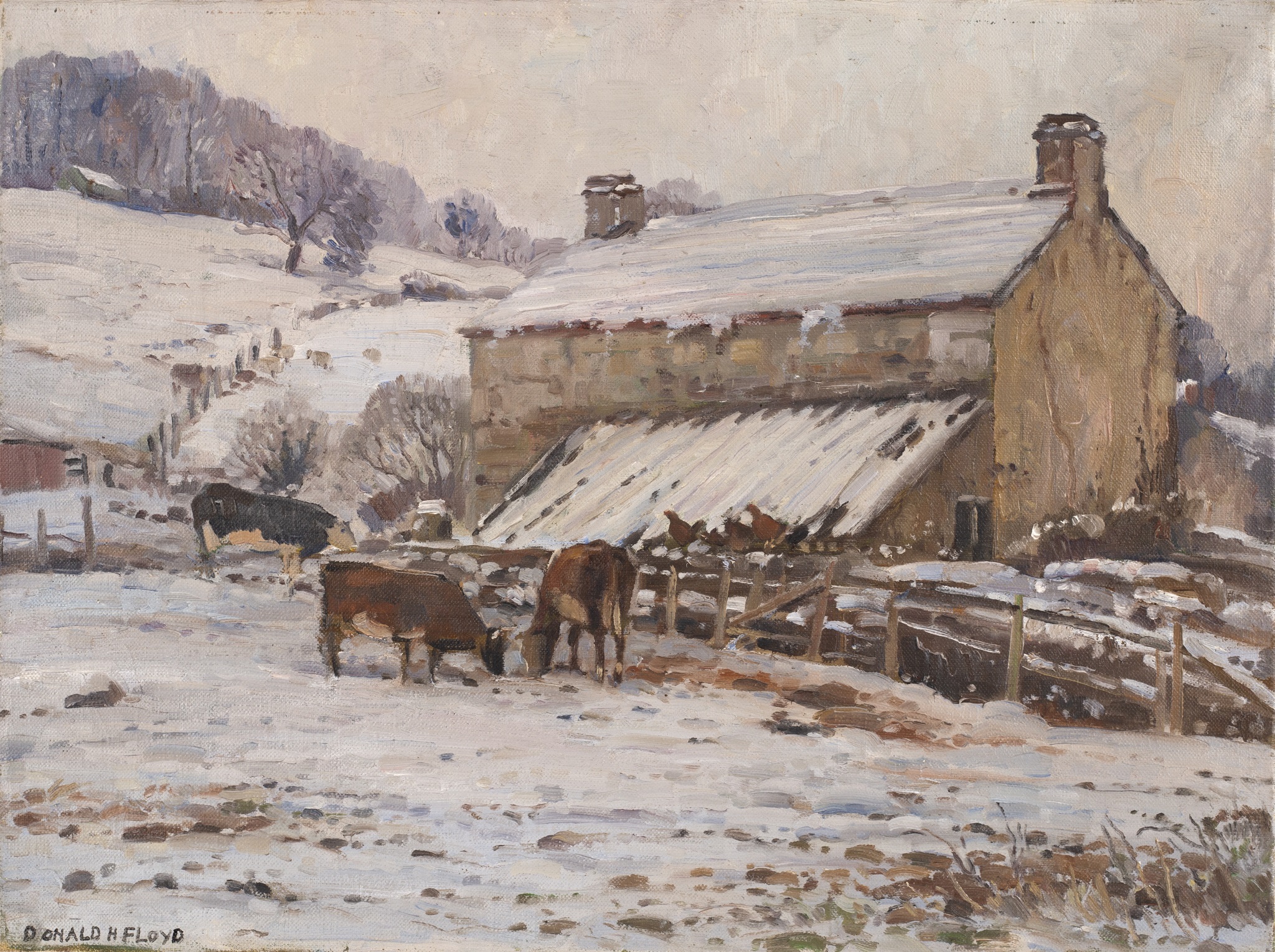 Lot 262 - Donald Floyd (British 1892-1965)/Cattle by