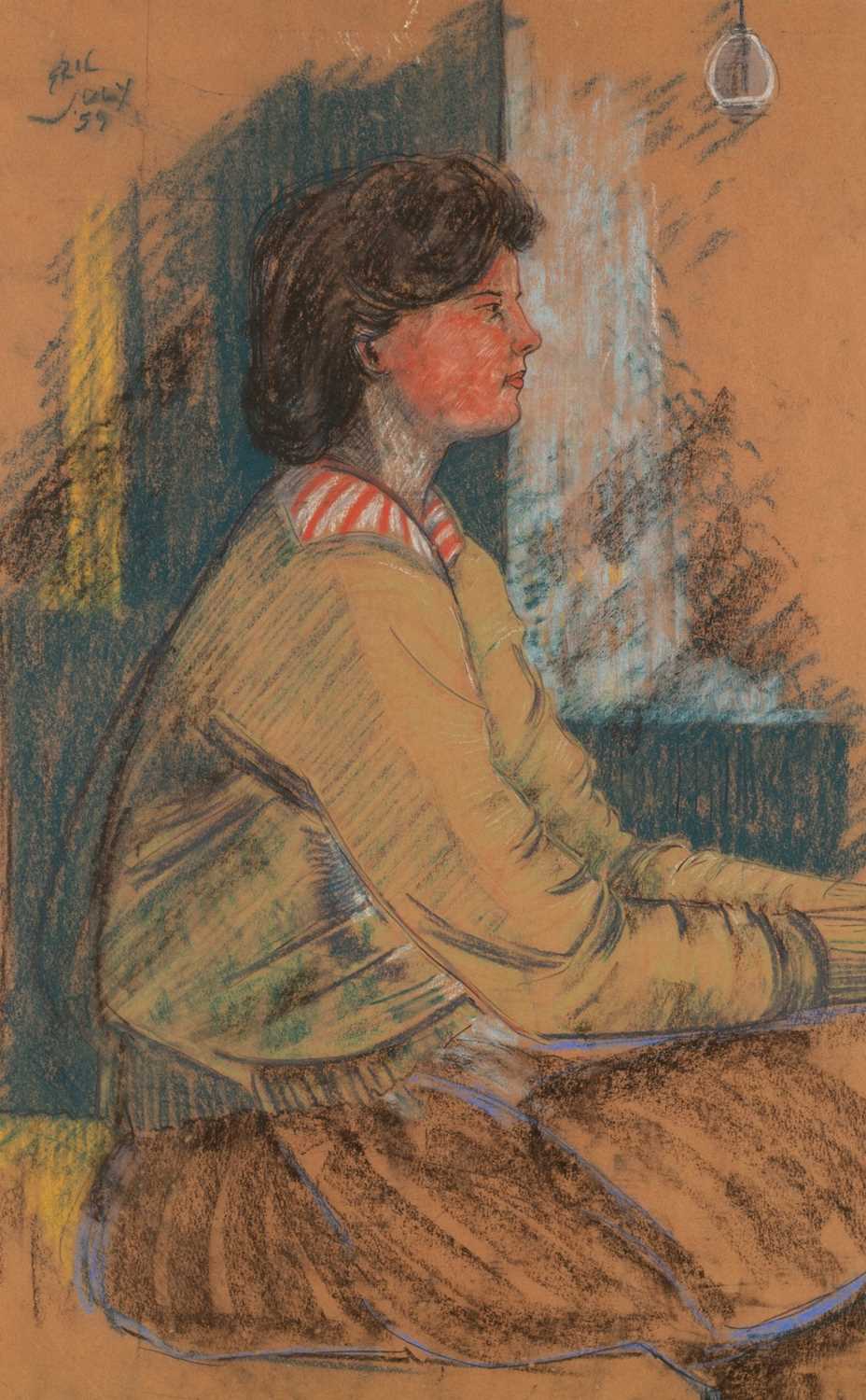 Lot 347 - Eric Meadus (1931-1970)/Seated Woman/signed