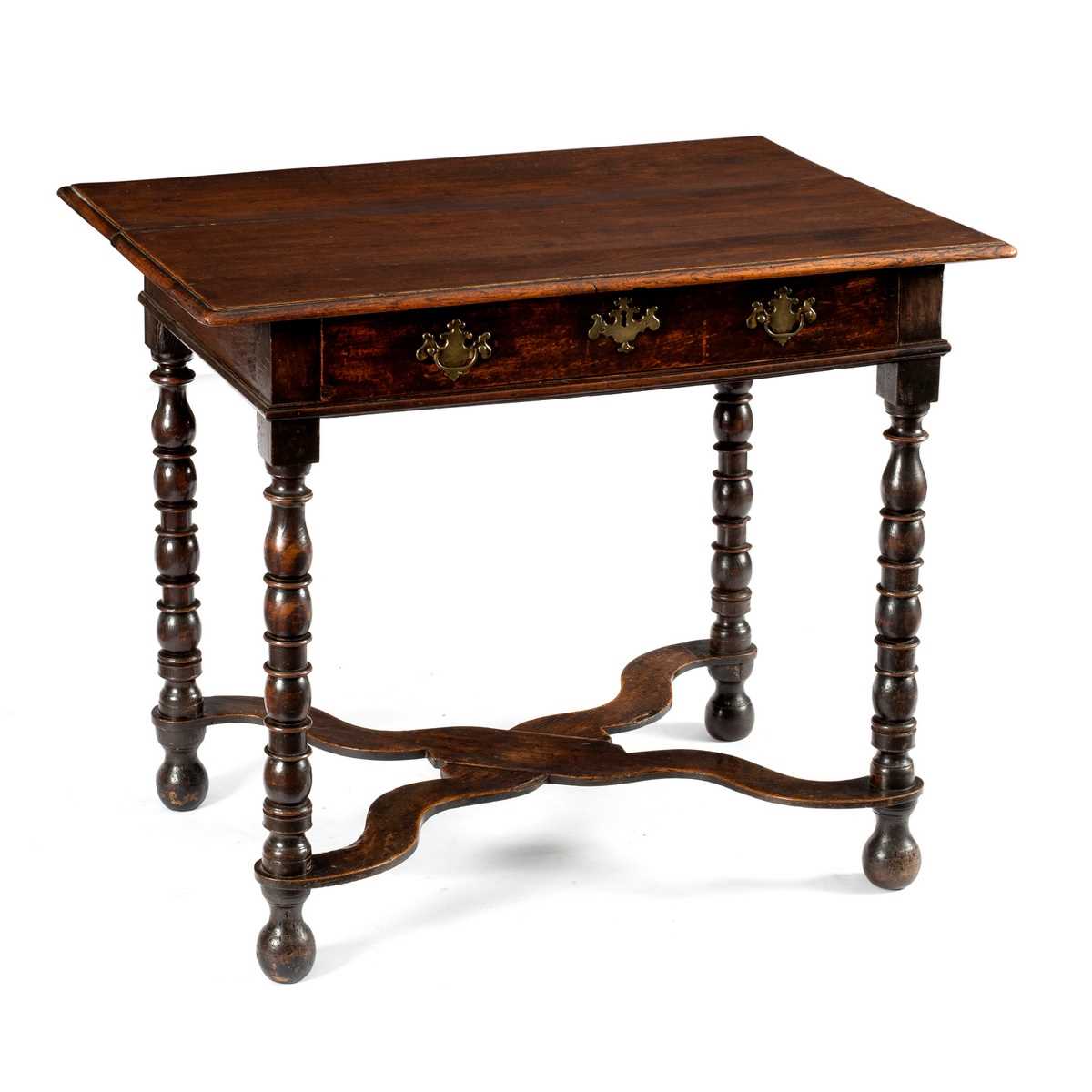 Lot 20 - An early 18th Century oak side table the