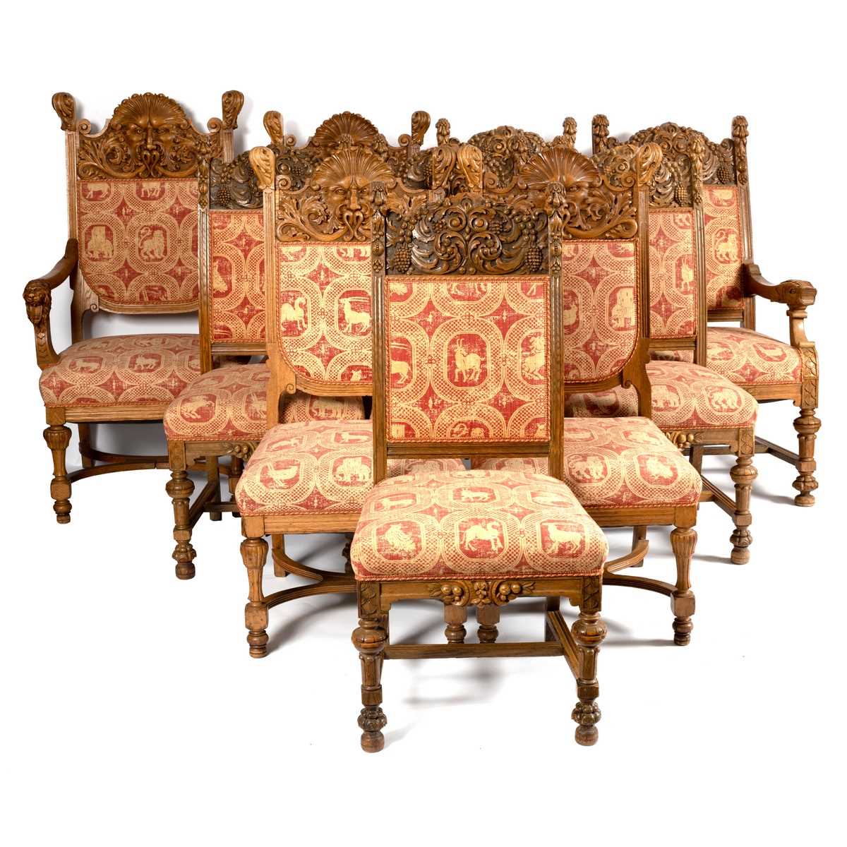 Lot 65 - A composite set of ten chairs of 18th Century