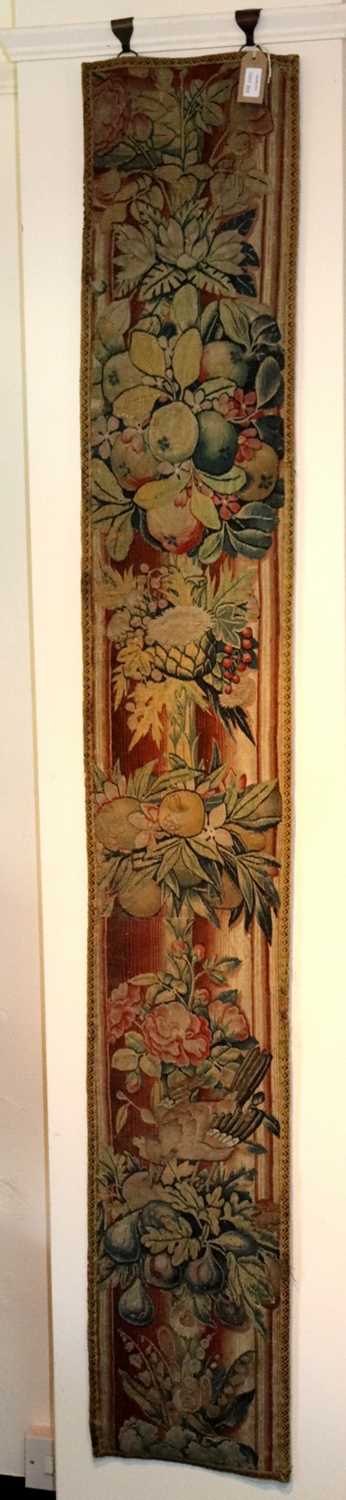 Lot 392 - An 18th Century tapestry table runner, 200cm