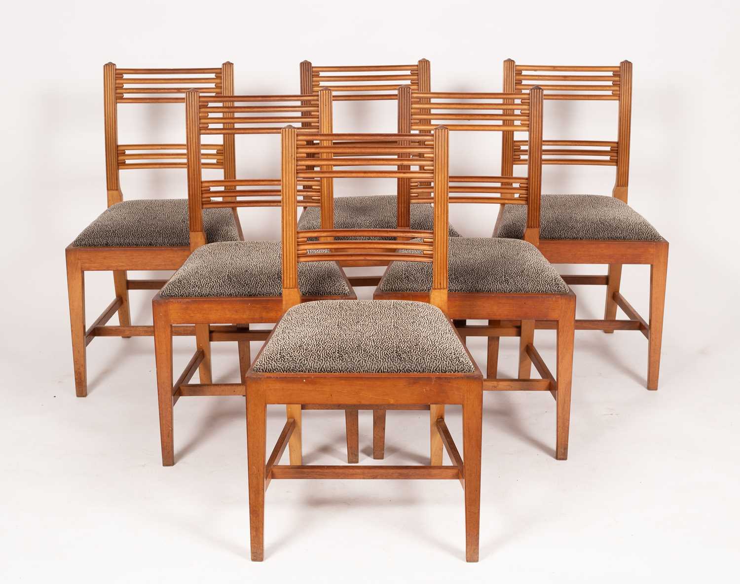 Lot 344 - A set of six William Tillman mahogany dining