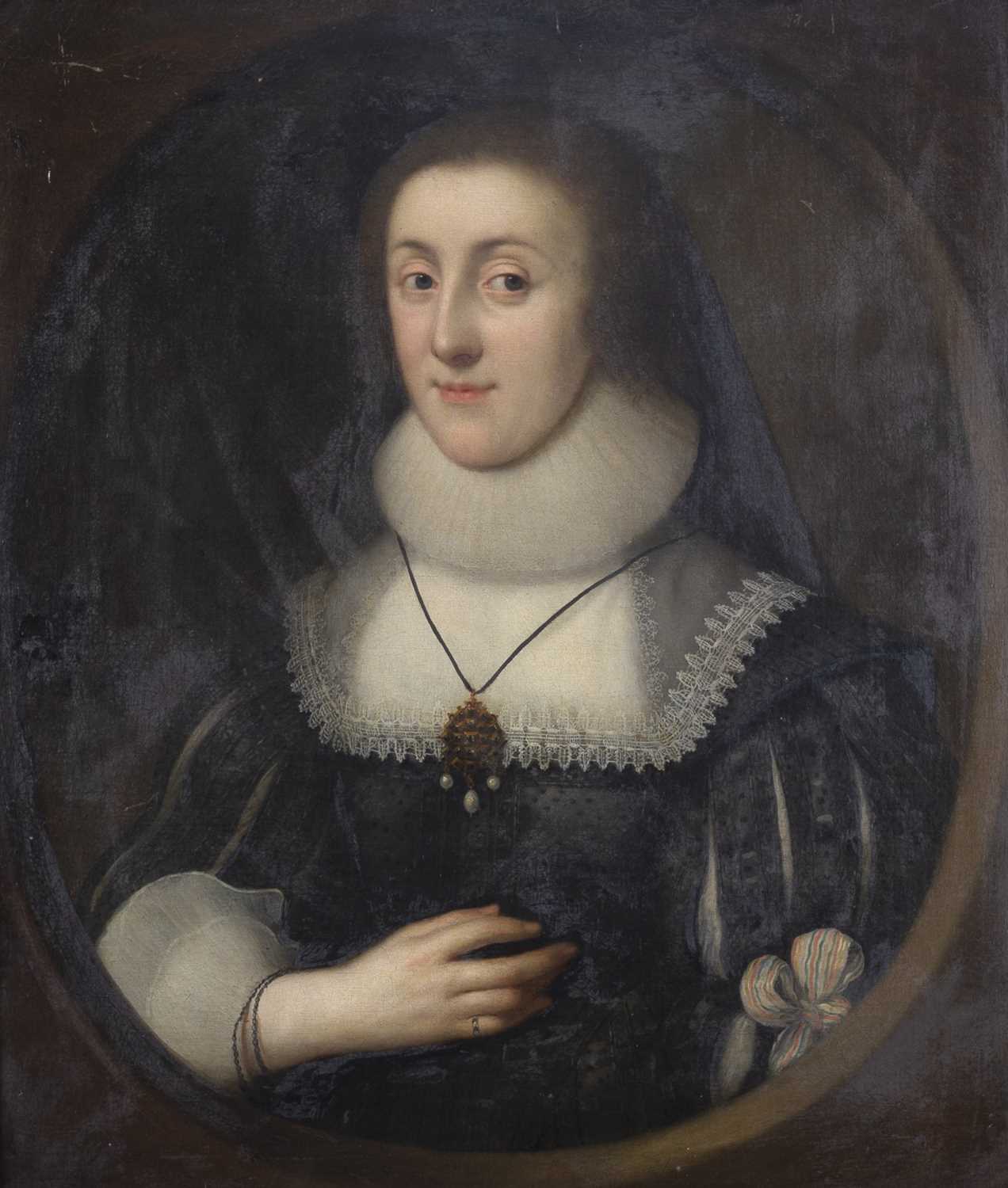 Lot 74 - Attributed to Cornelius Johnson/Portrait of a