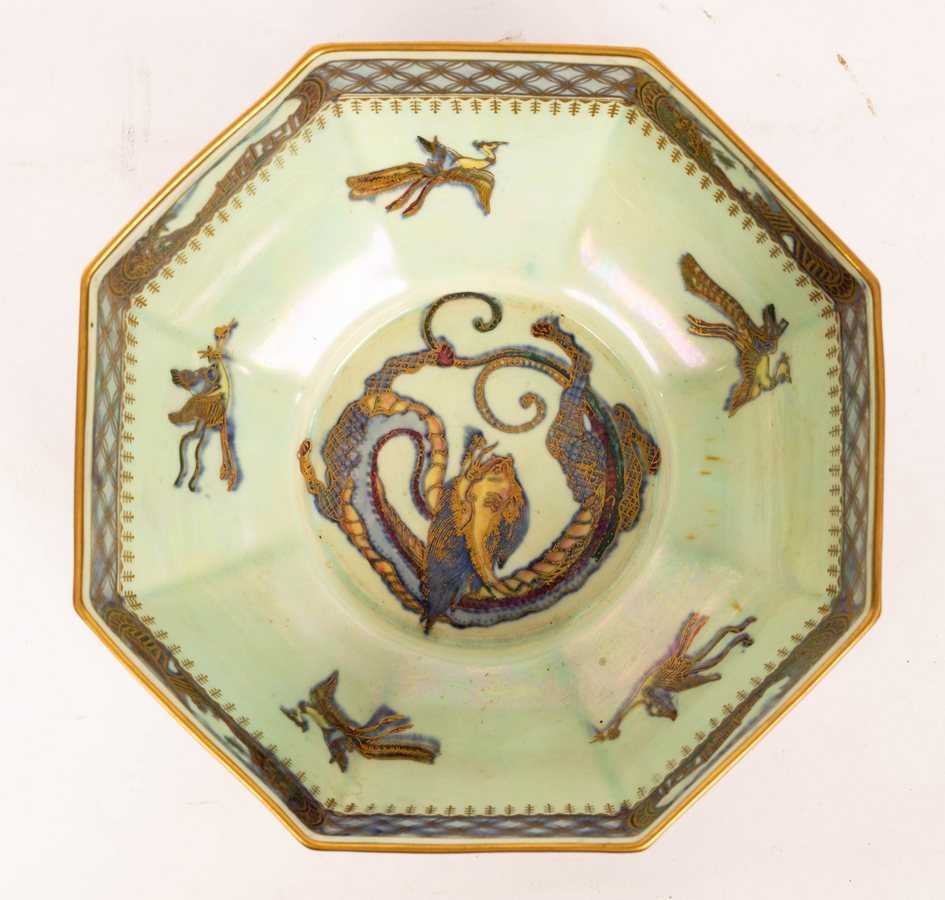 Lot 178 - A Wedgwood Fairyland lustre Dragon pattern