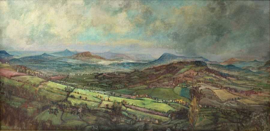 Lot 397 - Anthony Kerr (born 1924)/View from Penallt