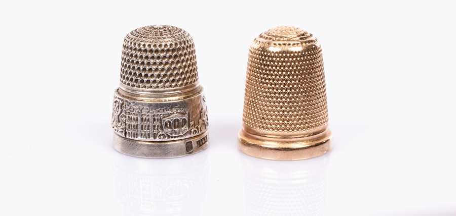 Lot 163 - An Edwardian 15ct yellow gold thimble,