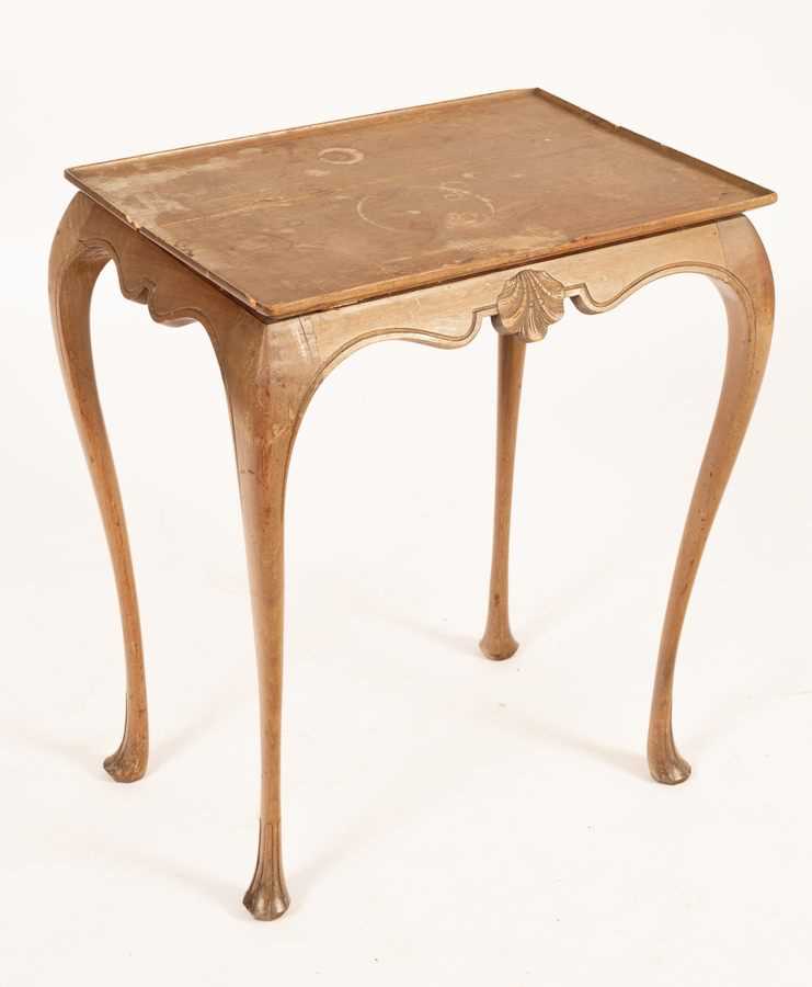 Lot 831 - A small Irish side table of silver table
