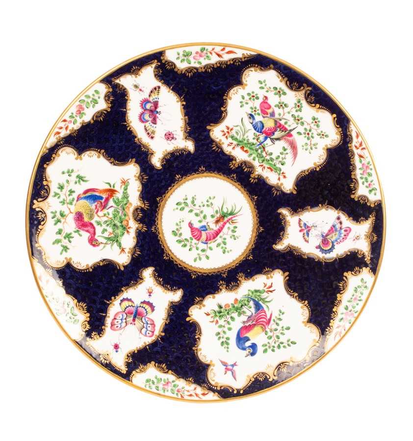 Lot 174 - A large Worcester charger by David Peplow,