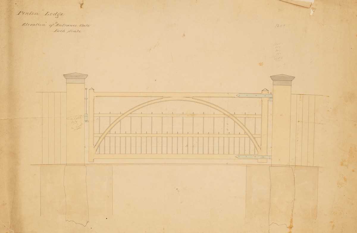 Lot 672 - 19th Century/Penton Lodge/architect's