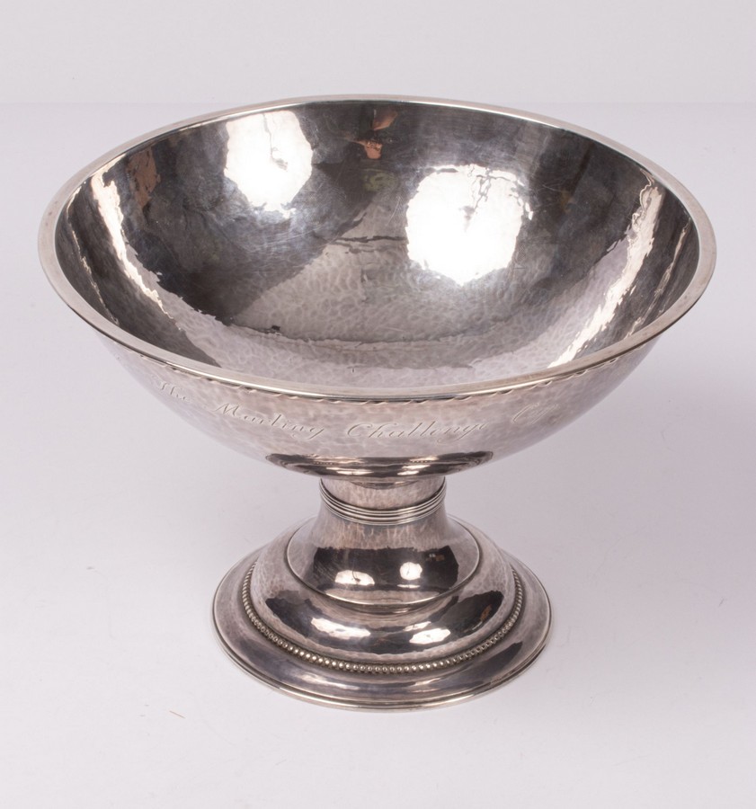 Lot 24 - A silver pedestal bowl, The Marling Challenge