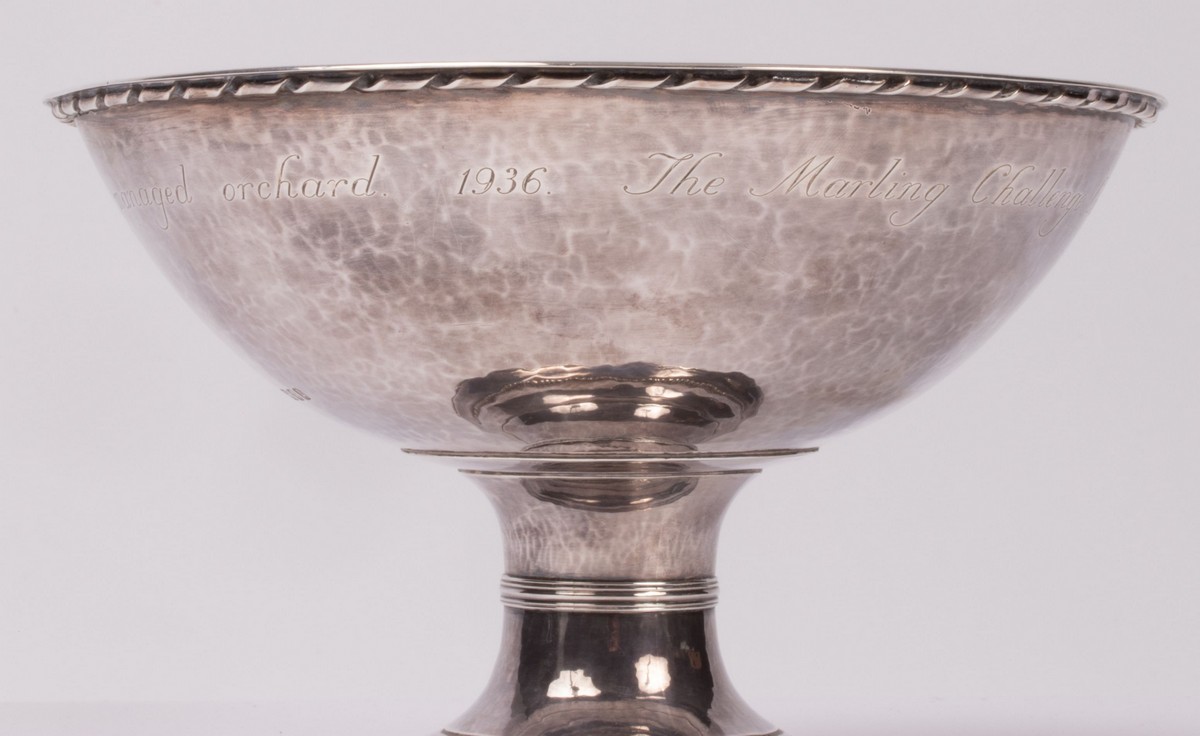 Lot 24 - A silver pedestal bowl, The Marling Challenge