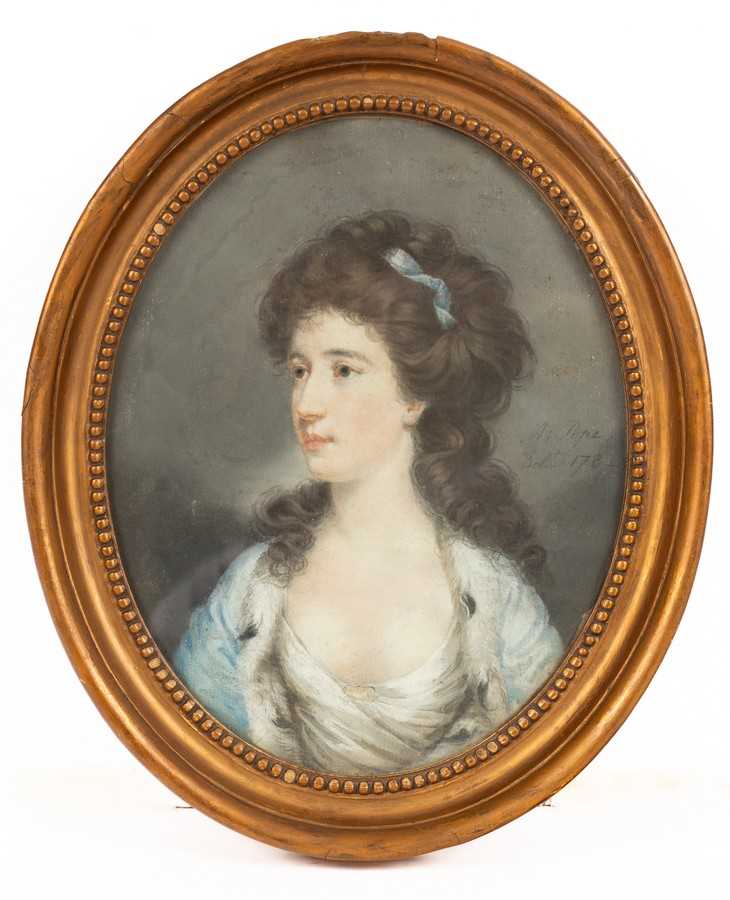 Lot 1012 - Alexander Pope (1763-1835)/Portrait of Mrs