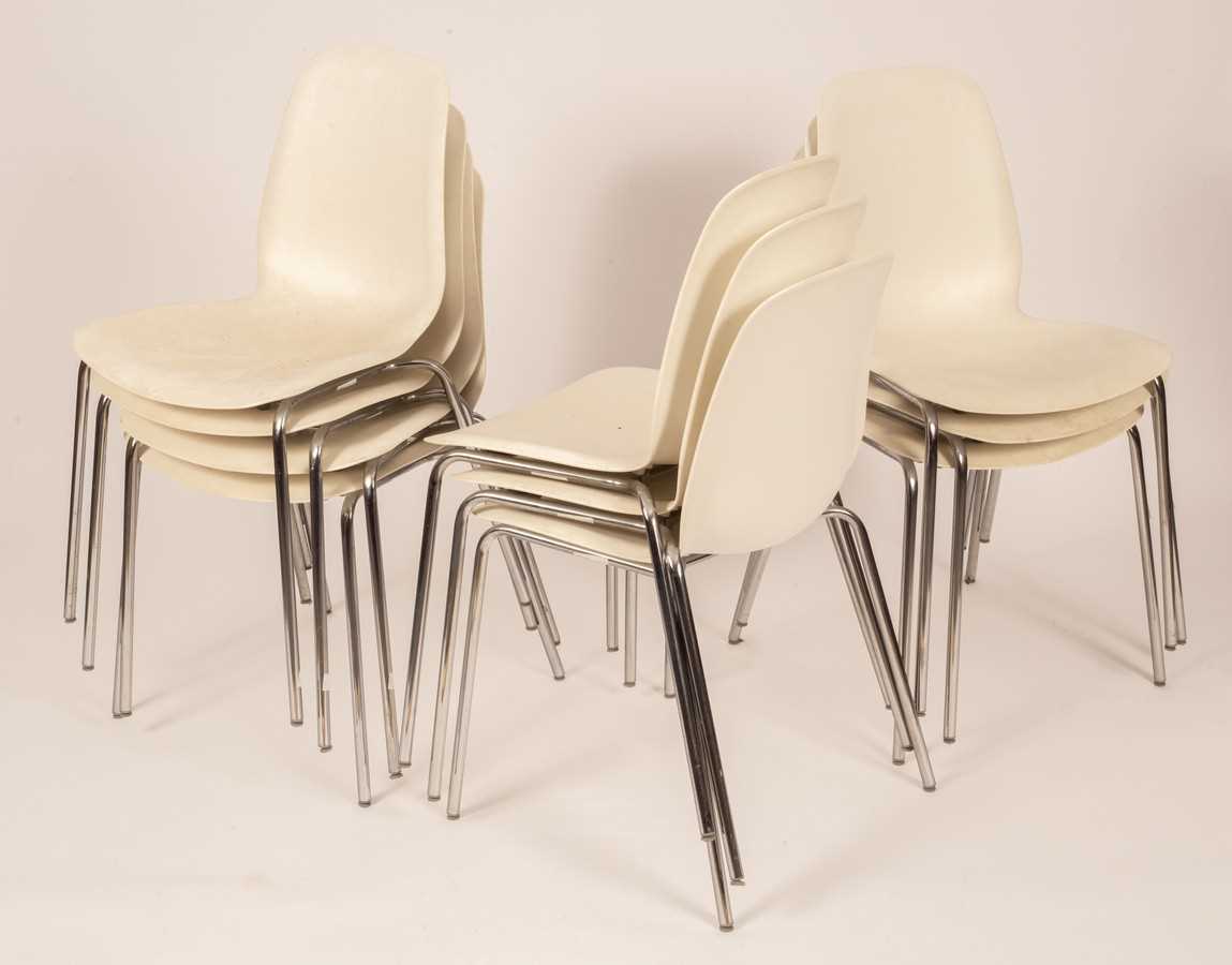 Lot 86 - Ikea, A set of ten white stacking