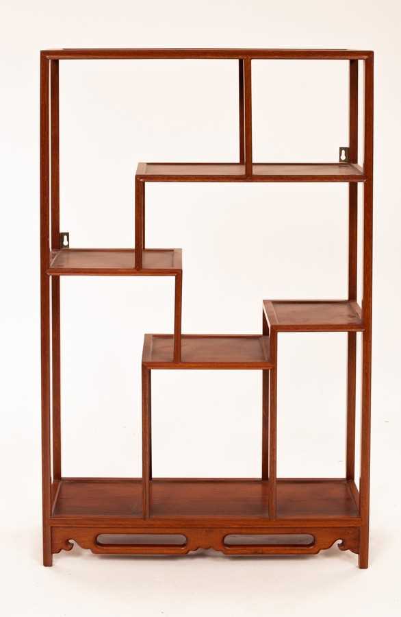 Lot 971 - A Chinese wall shelf, 55cm wide x 88cm high