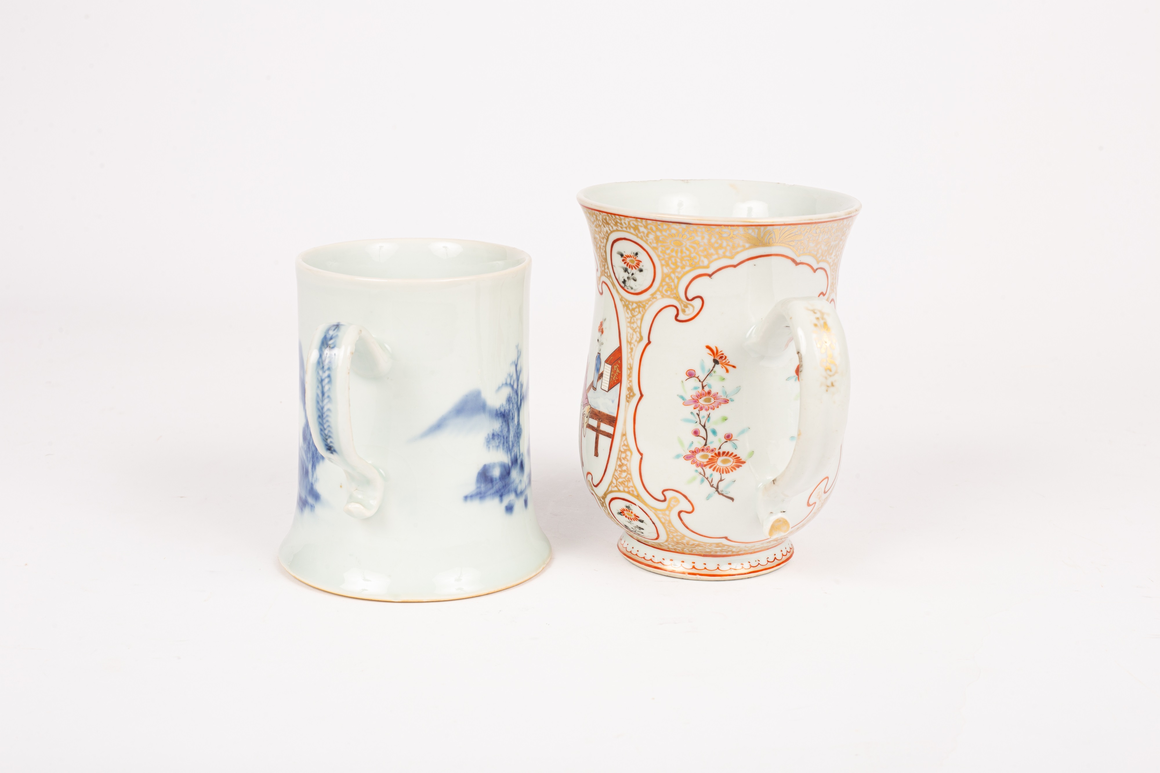 Lot 89 - Two Chinese porcelain mugs
