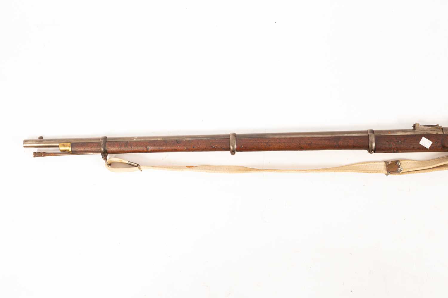 Lot 223 - A Victorian Enfield percussion cap rifle
