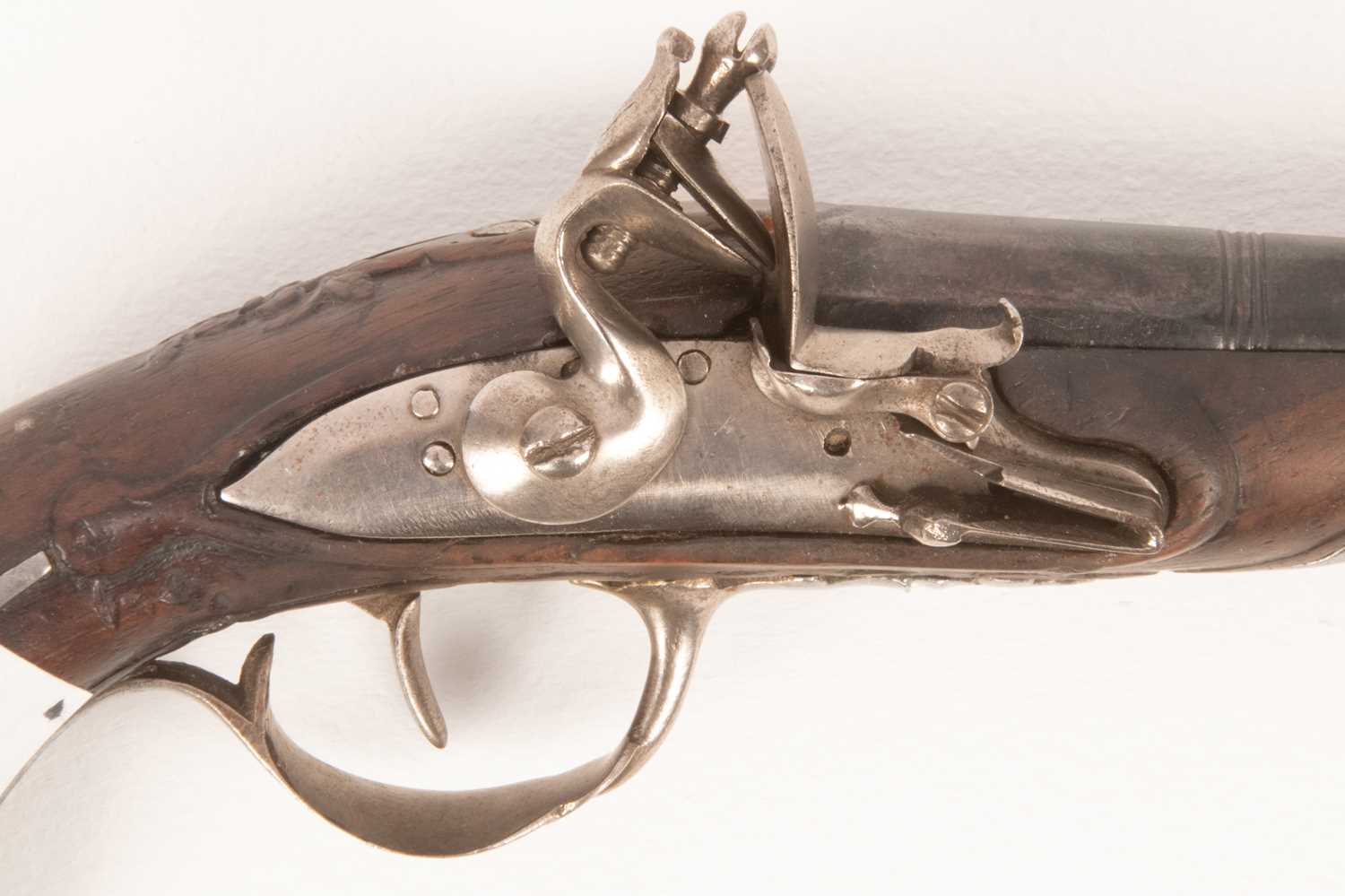 Lot 231 - A small flintlock pocket pistol