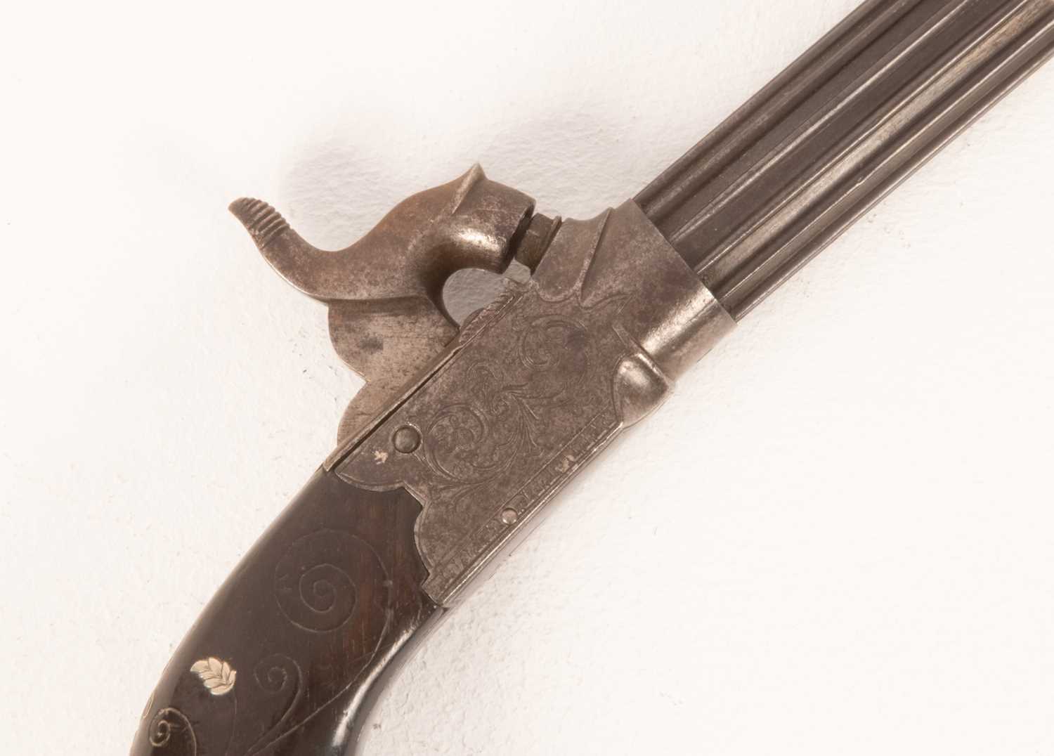 Lot 232 - A small percussion cap pocket pistol