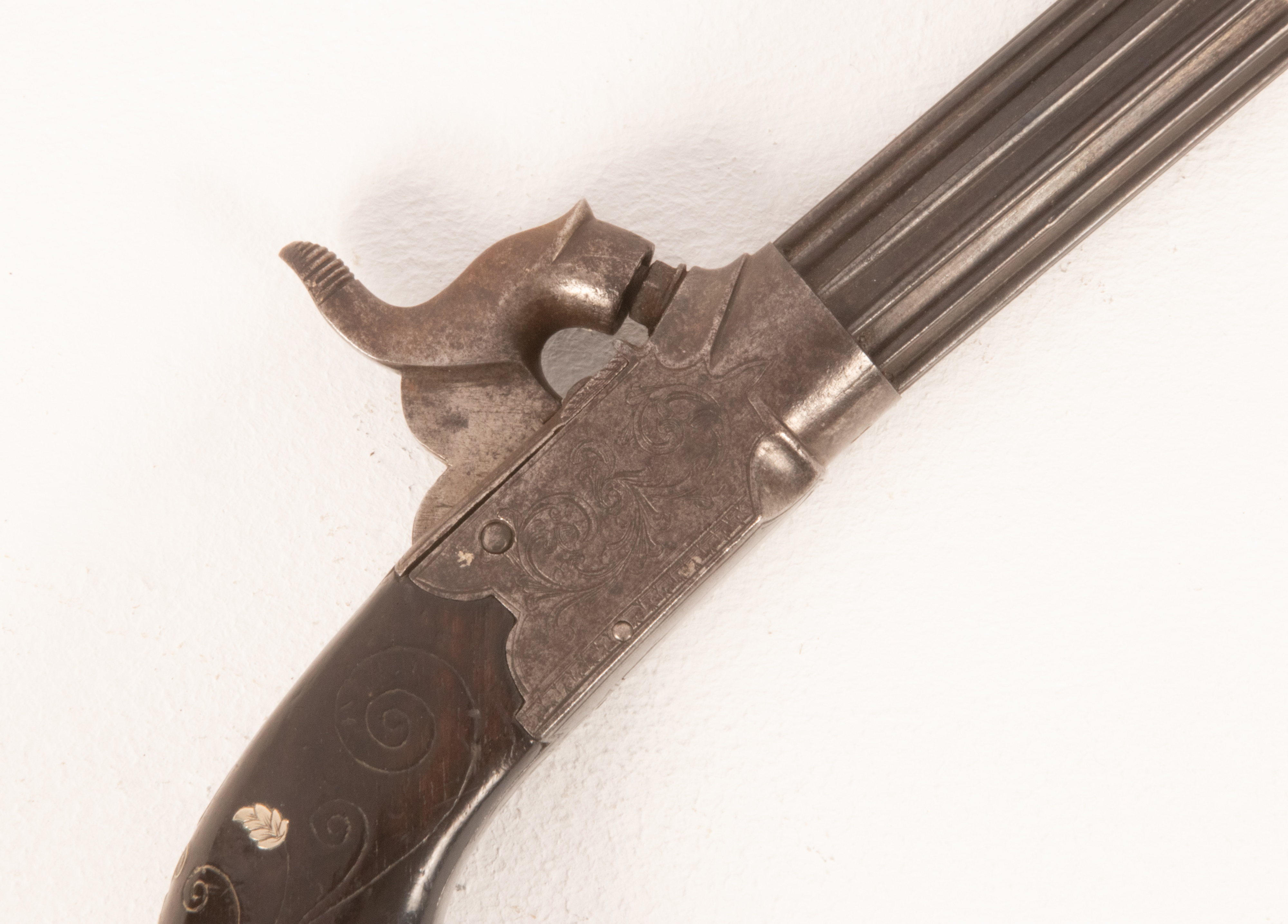 Lot 232 - A small percussion cap pocket pistol