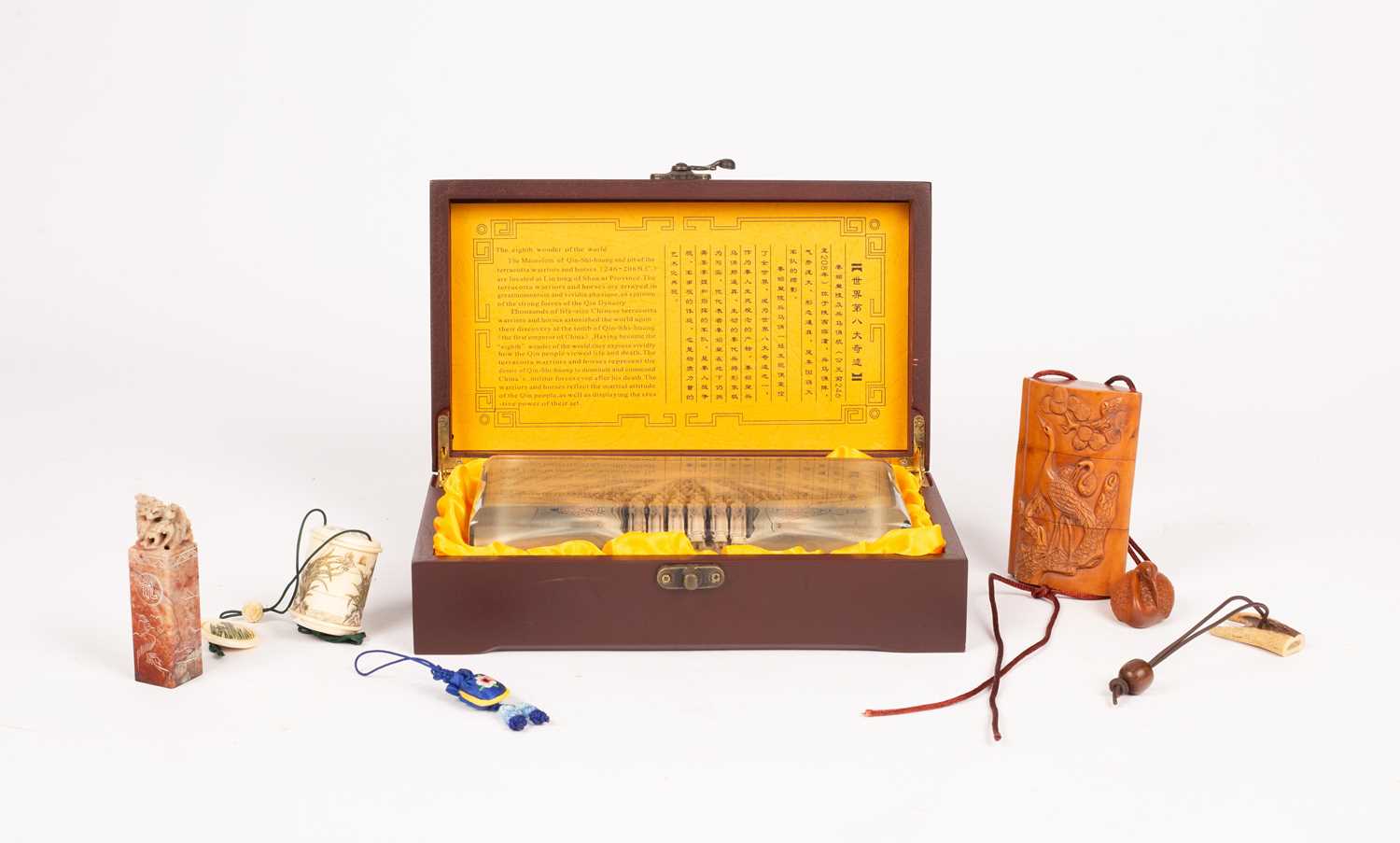 Lot 17 - A Chinese bone inro