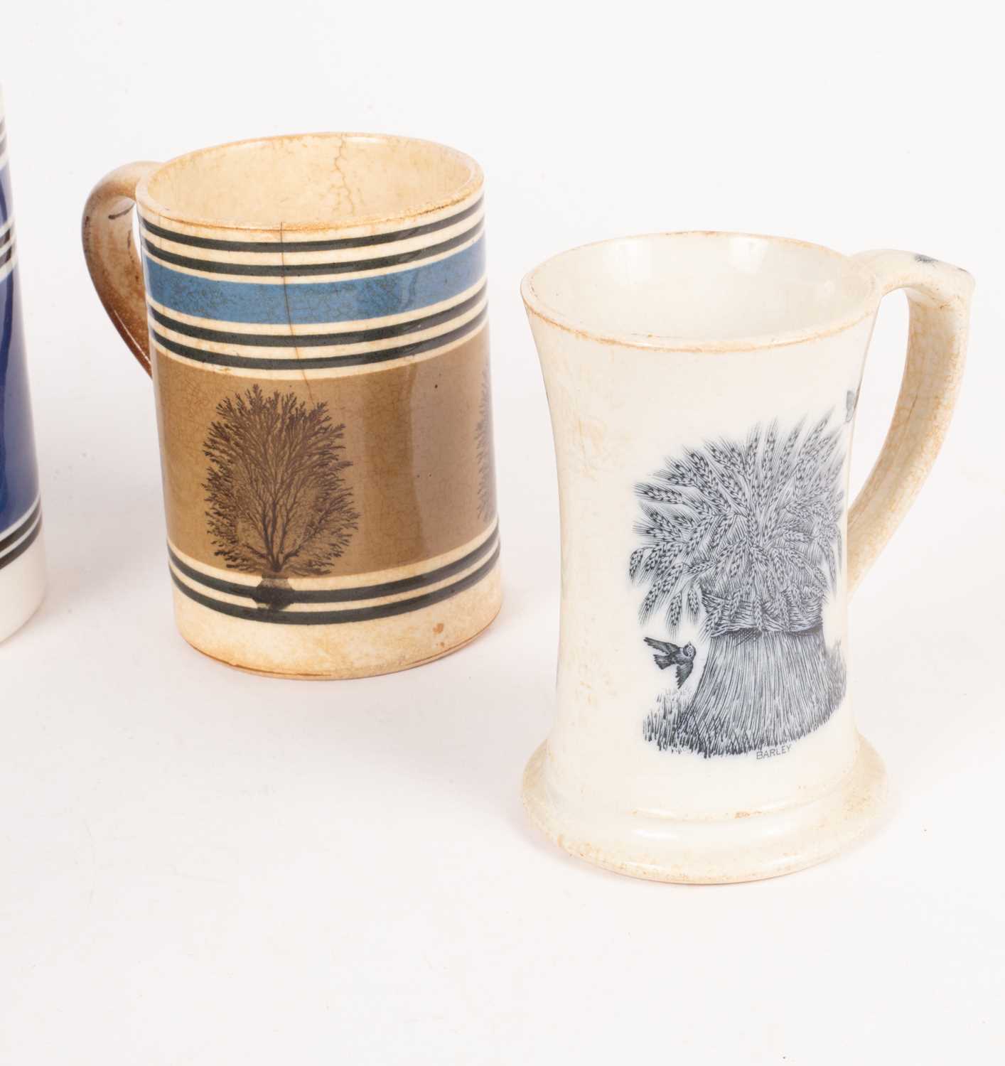 Lot 261 - Five items of 19th Century buff and blue