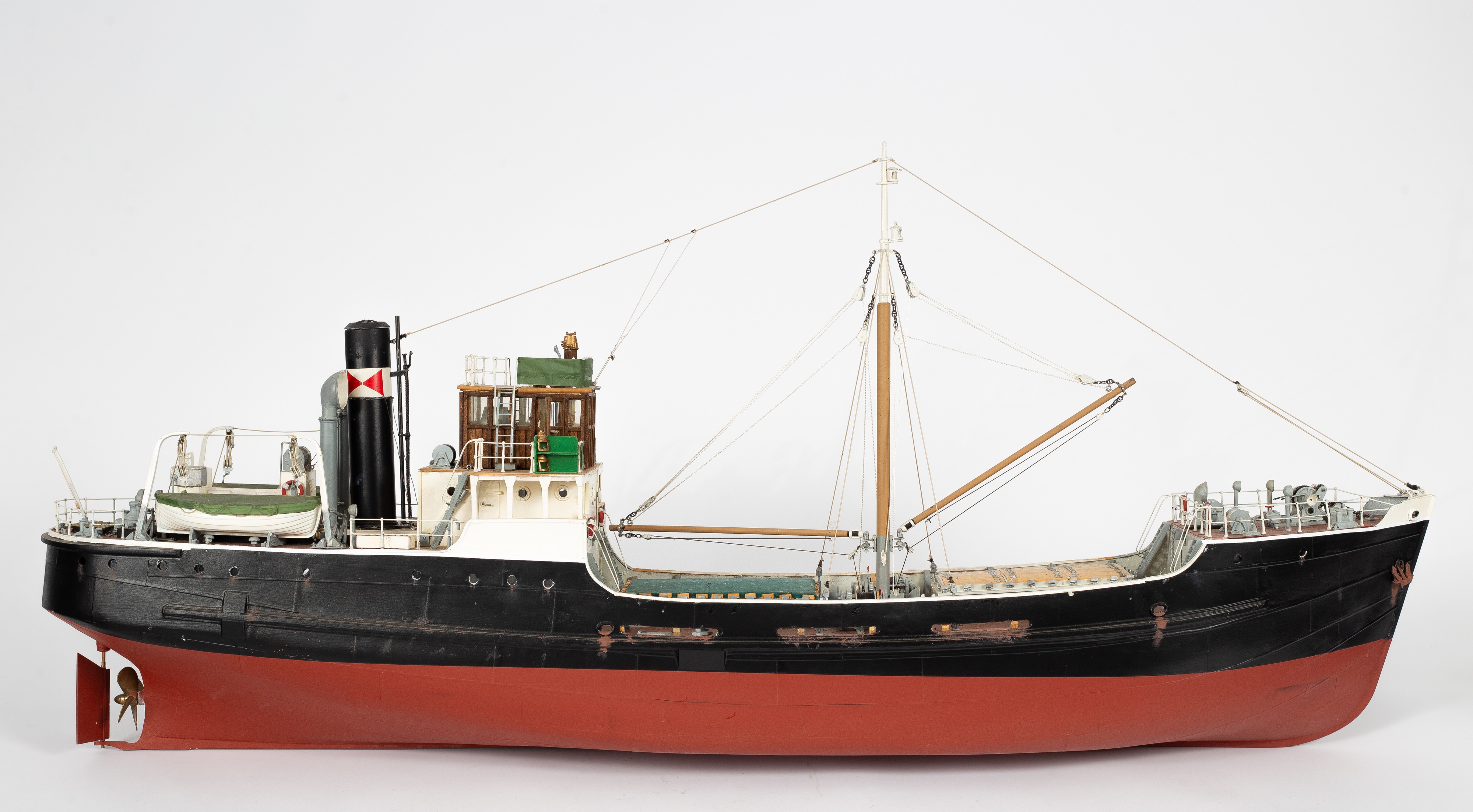Lot 796 - A kit built model of a steam trawler