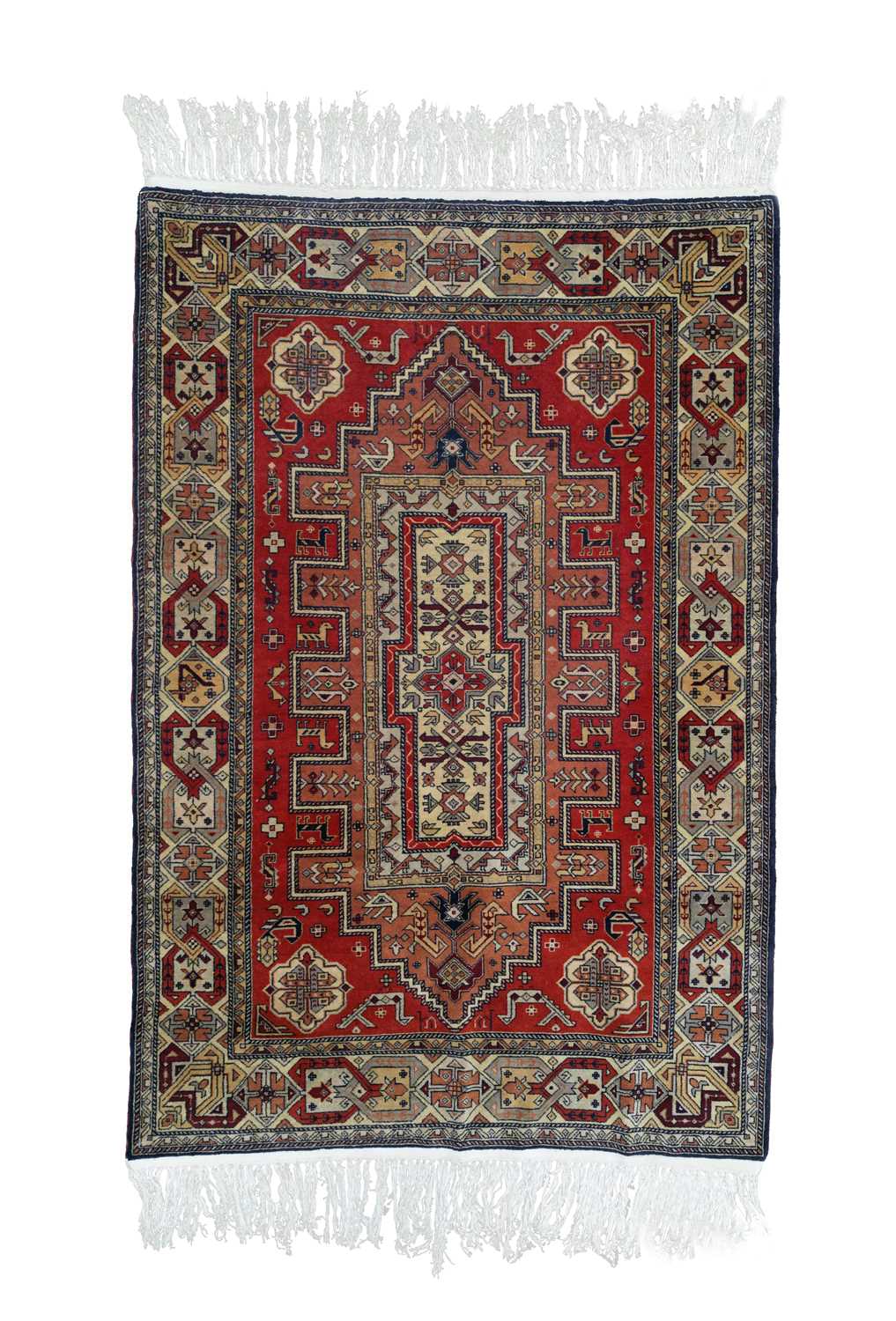 Lot 412 - A Shirvan design rug