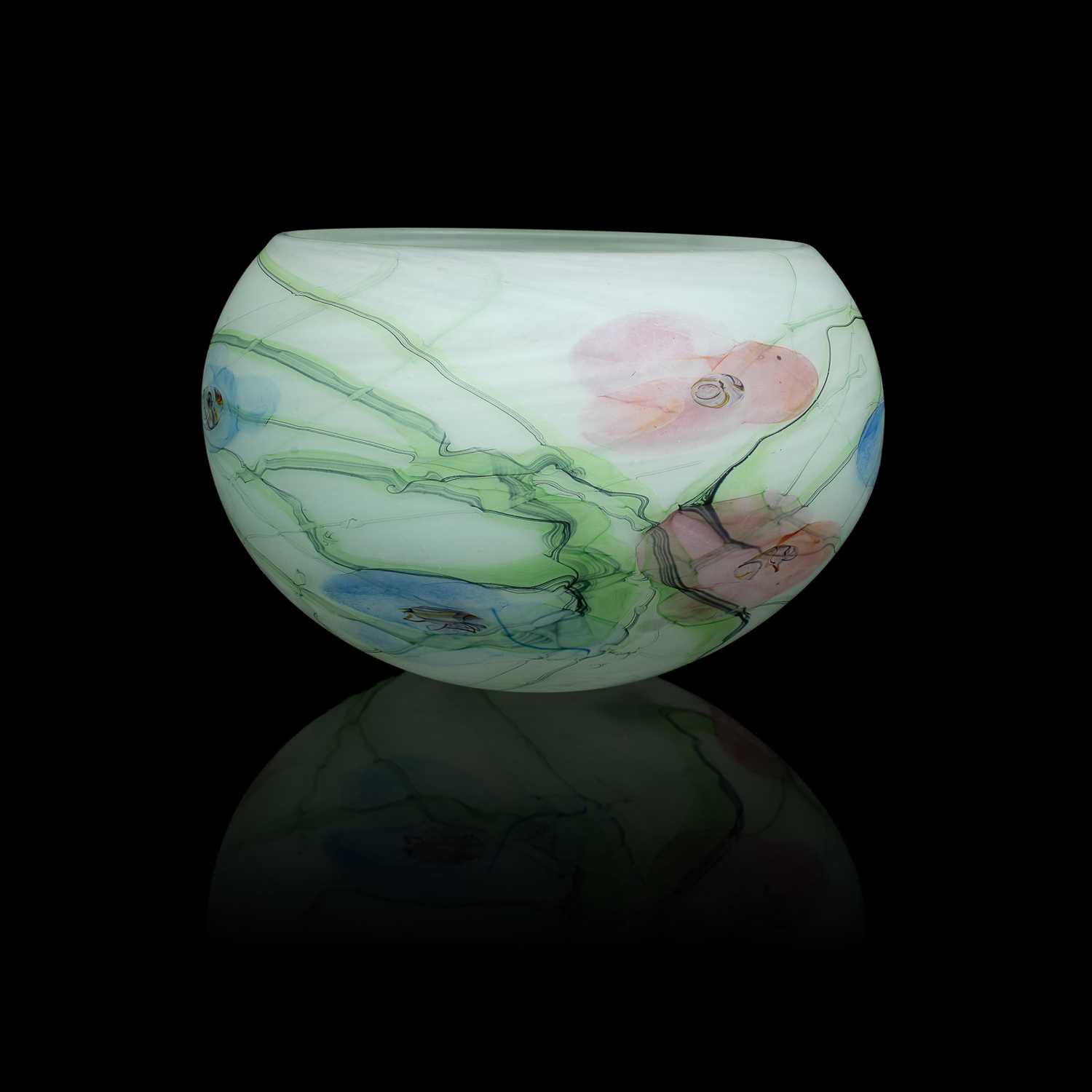 Lot 481 - Peter Layton (born 1937) a frosted glass
