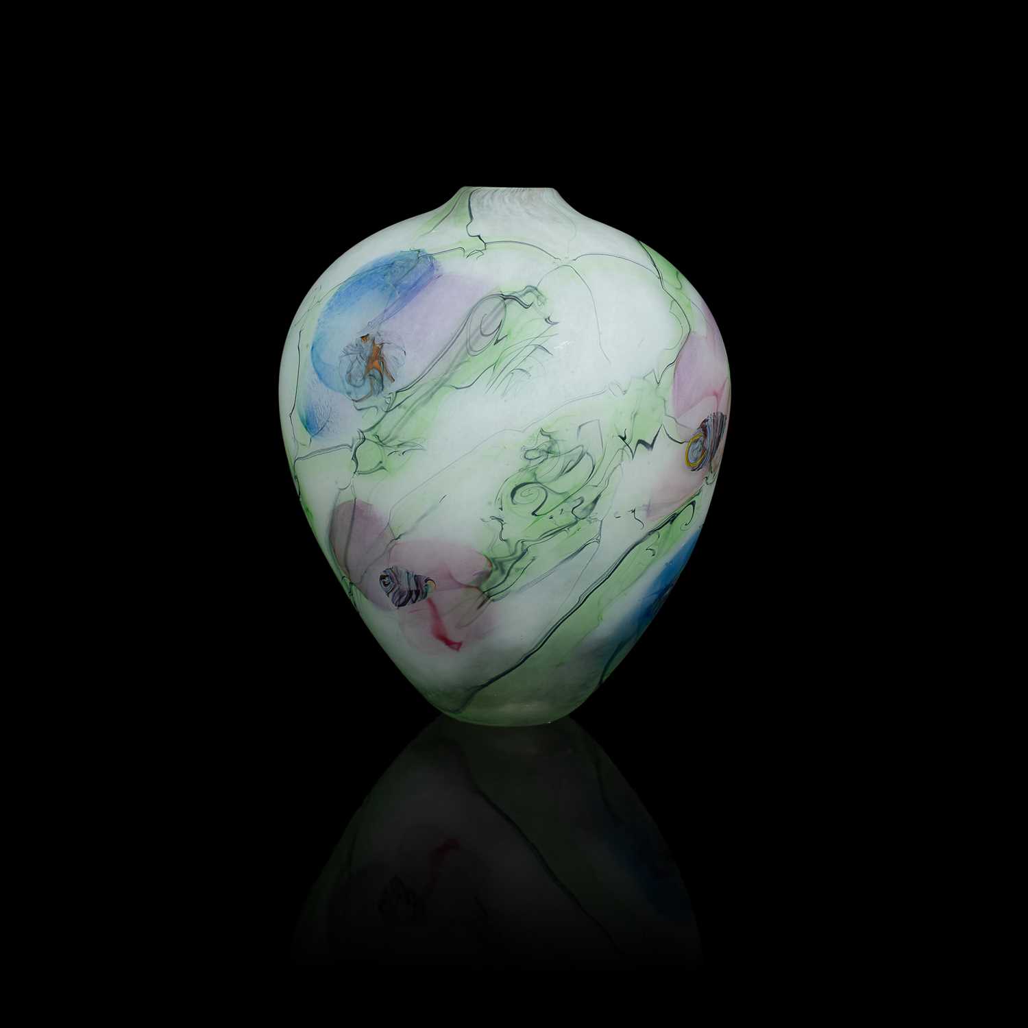 Lot 484 - Peter Layton (born 1927) a frosted glass