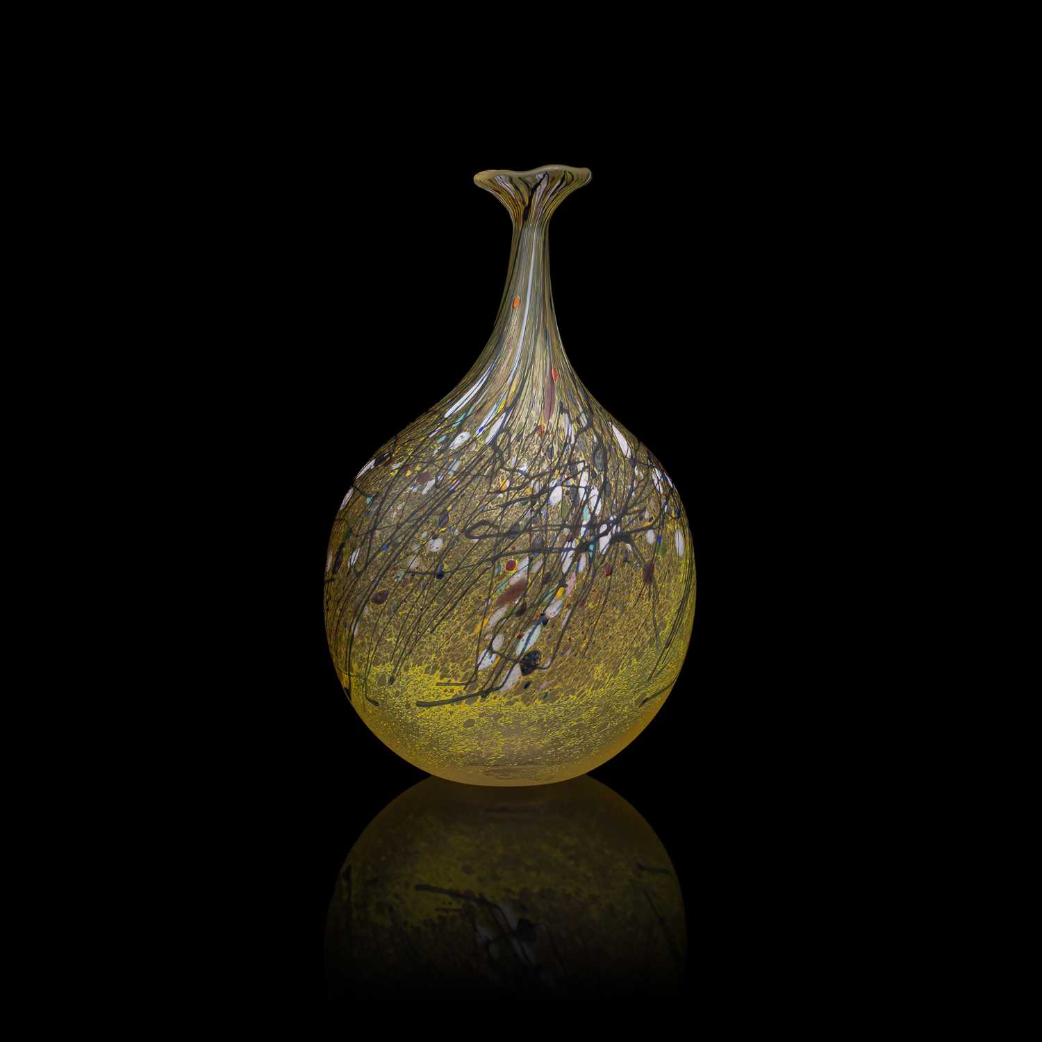 Lot 485 - Peter Layton (born 1937) a studio glass vase
