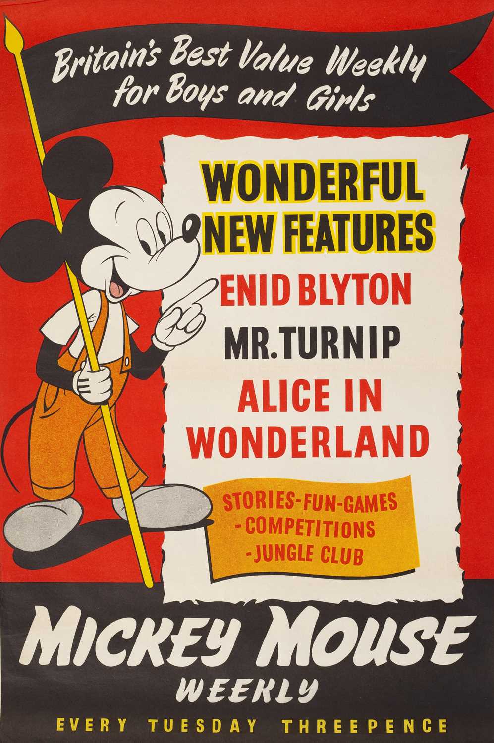 Lot 320 - Mickey Mouse Weekly Poster