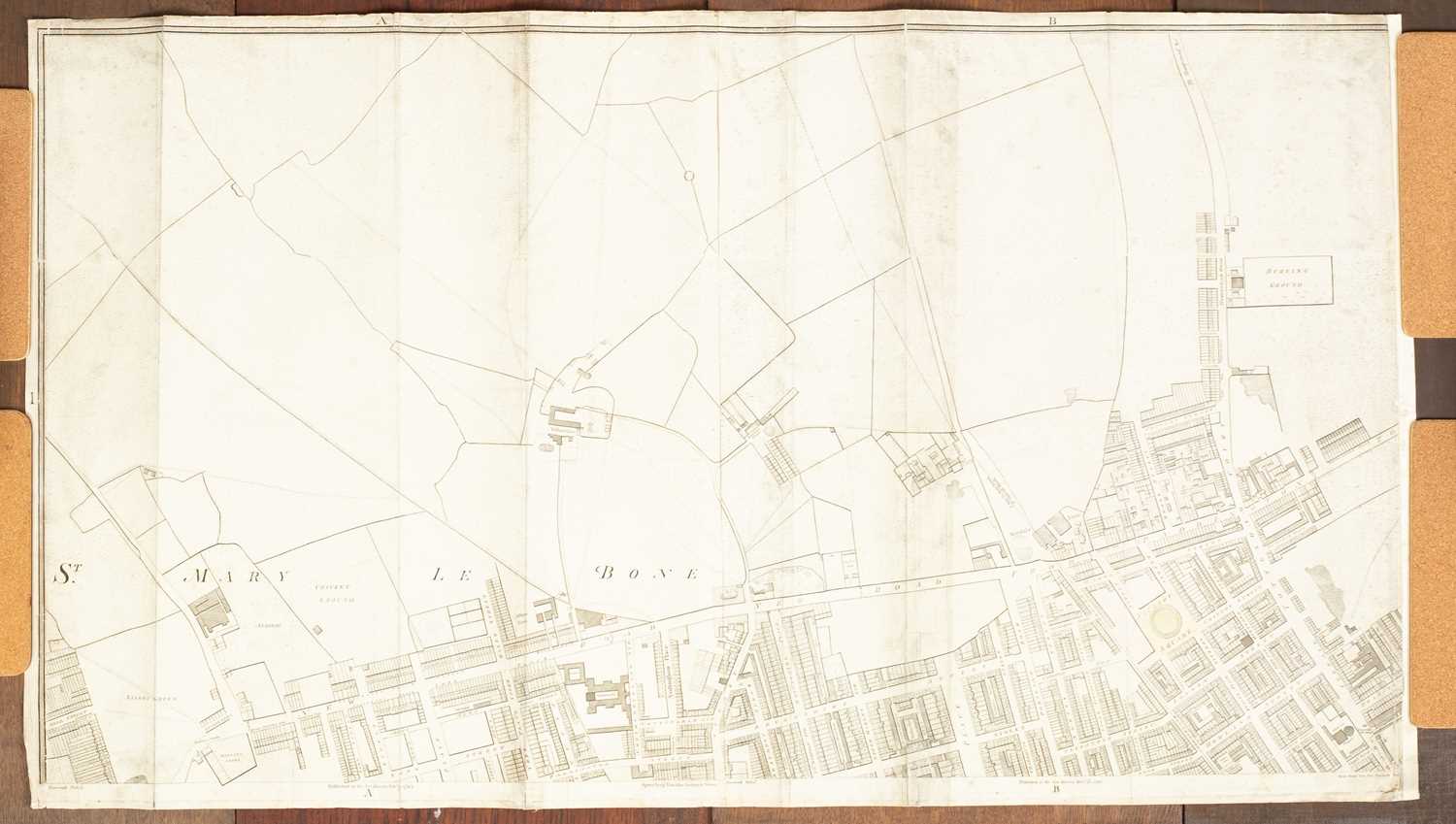 Lot 124 - Engraved map of Marylebone after Richard